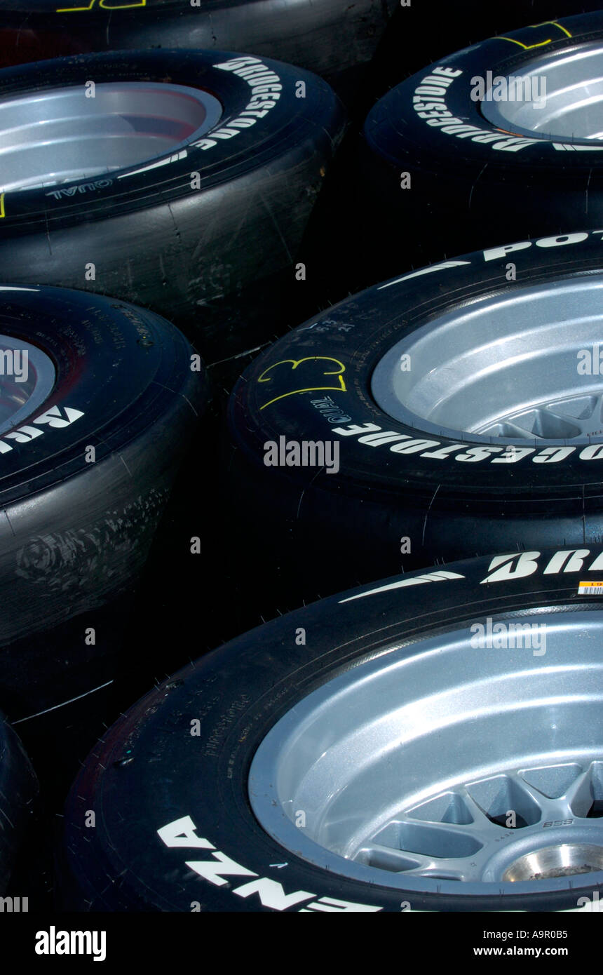 Bridgestone Potenza racing tires and BBS wheels Stock Photo - Alamy