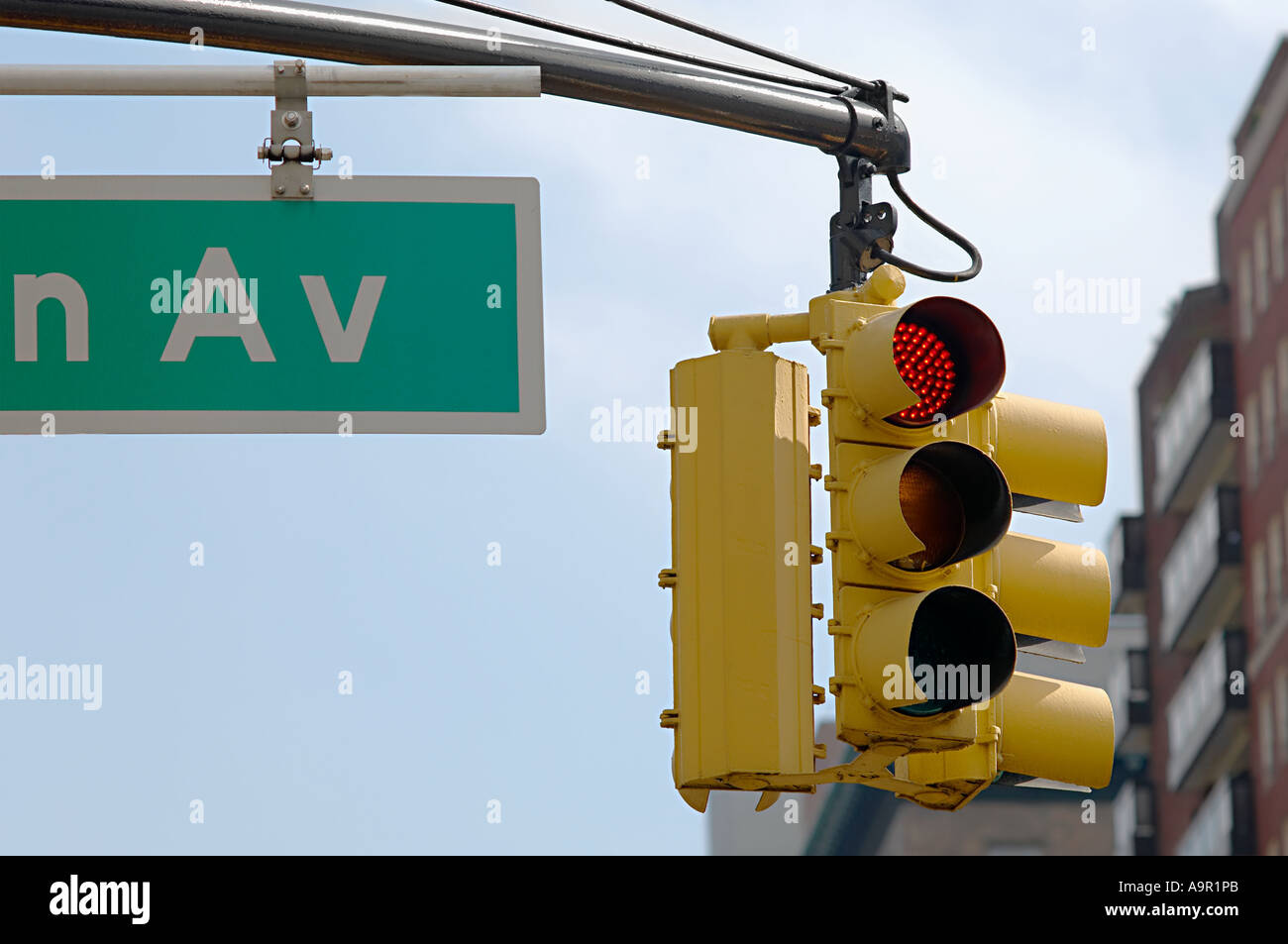 New york traffic lights Stock Photo - Alamy