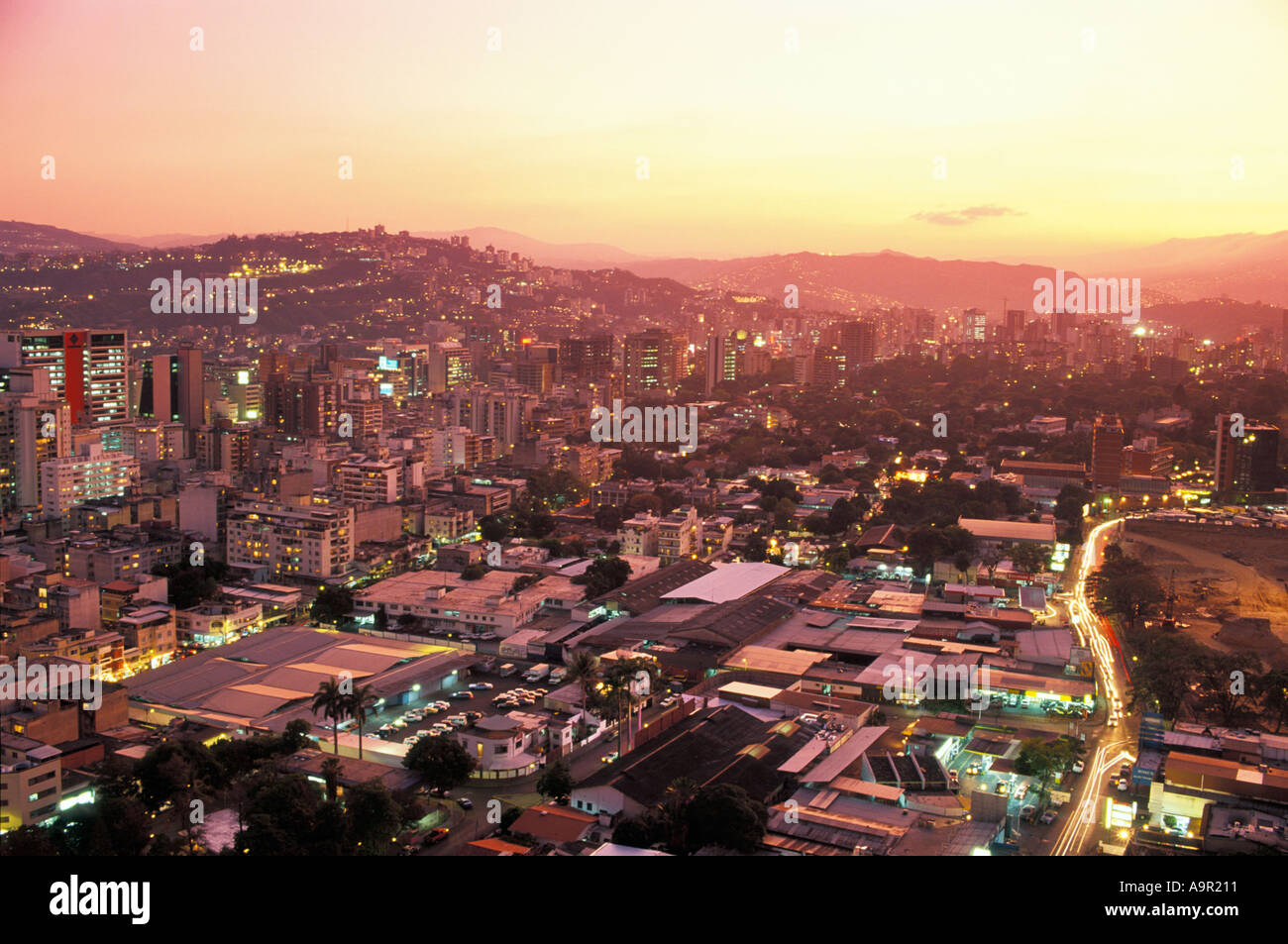 Caracas skyline at night hi-res stock photography and images - Alamy