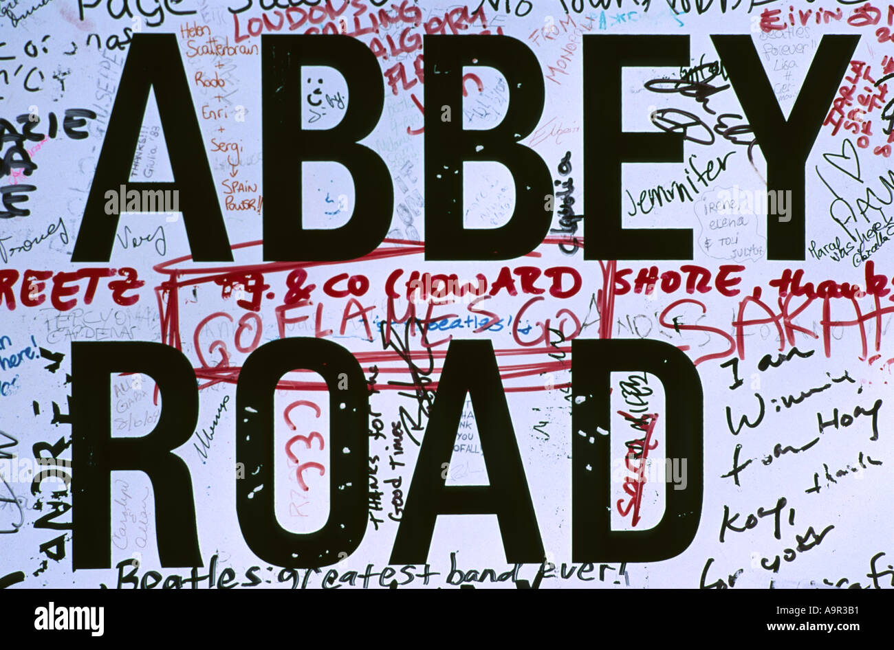 Abbey Road Sign London England UK Stock Photo - Alamy