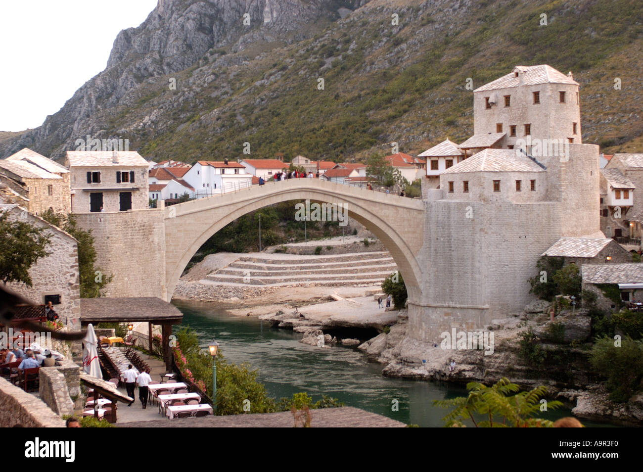 Rebuilt Old Town Bridge in Mostar Bosnia Stock Photo - Alamy