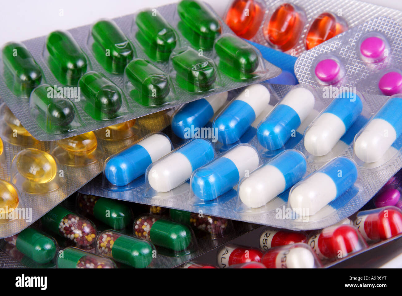Collection of capsules Stock Photo - Alamy