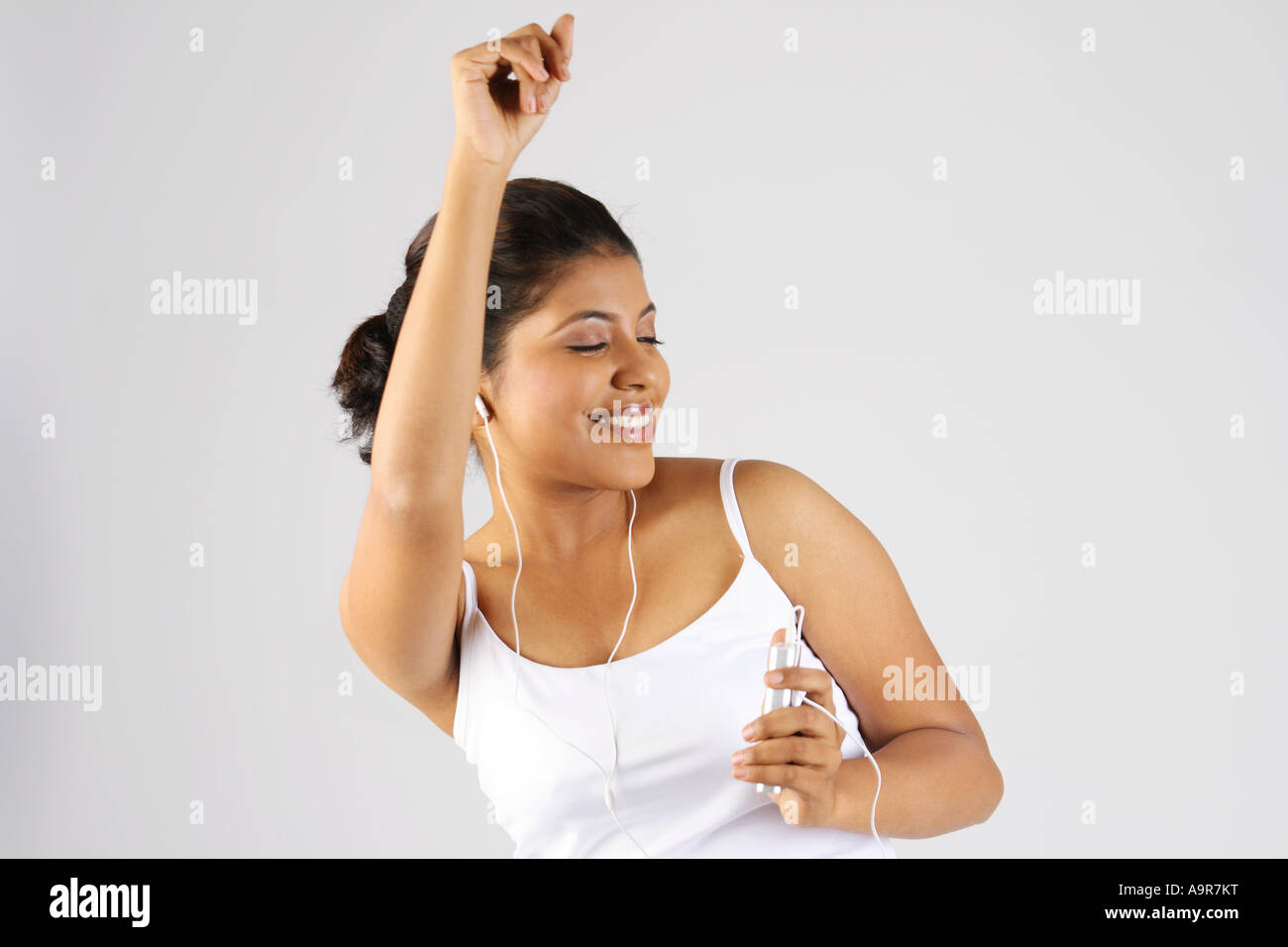 Portrait of a woman dancing Stock Photo - Alamy