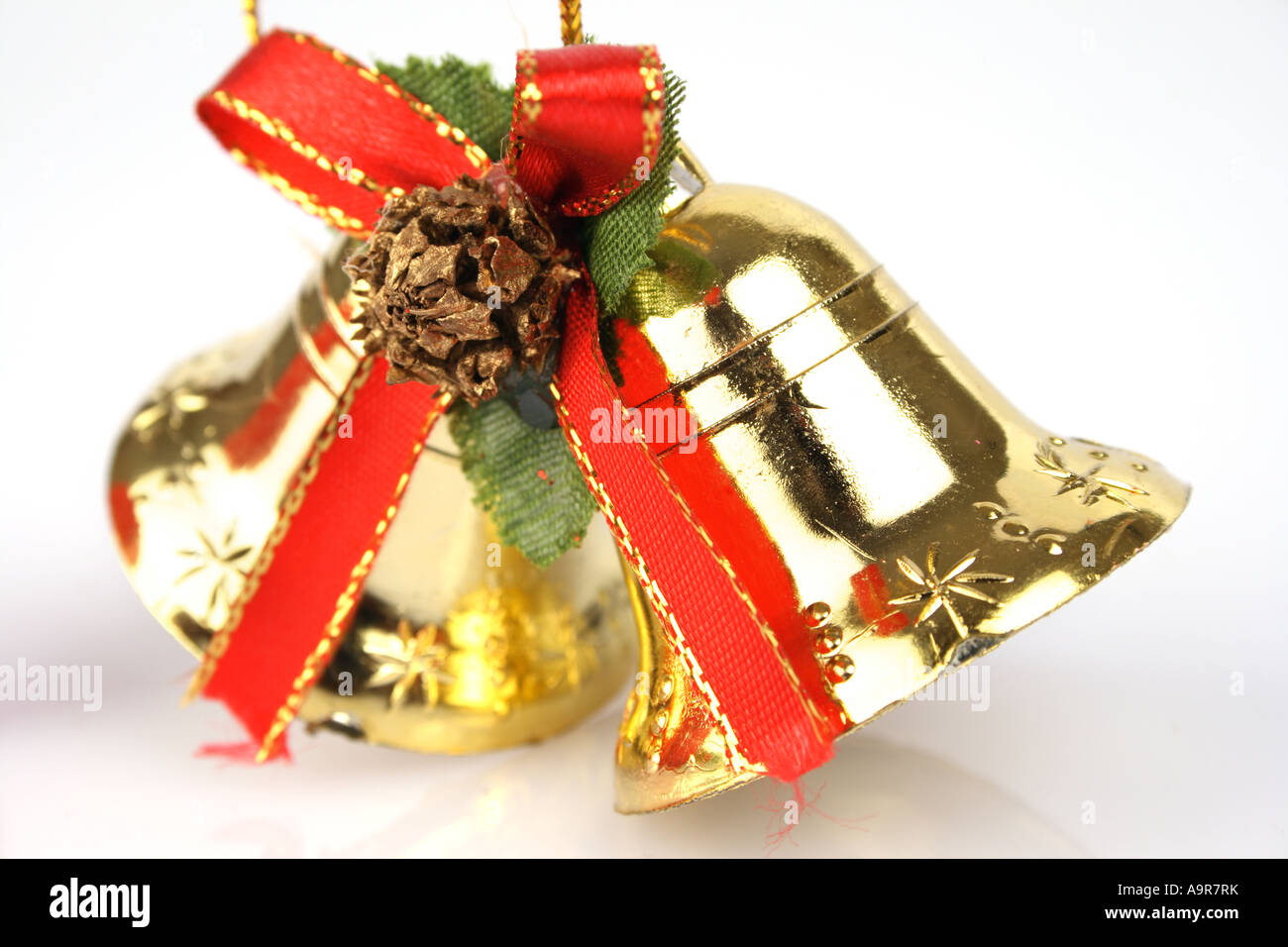 Christmas bells close up Stock Photo - Alamy