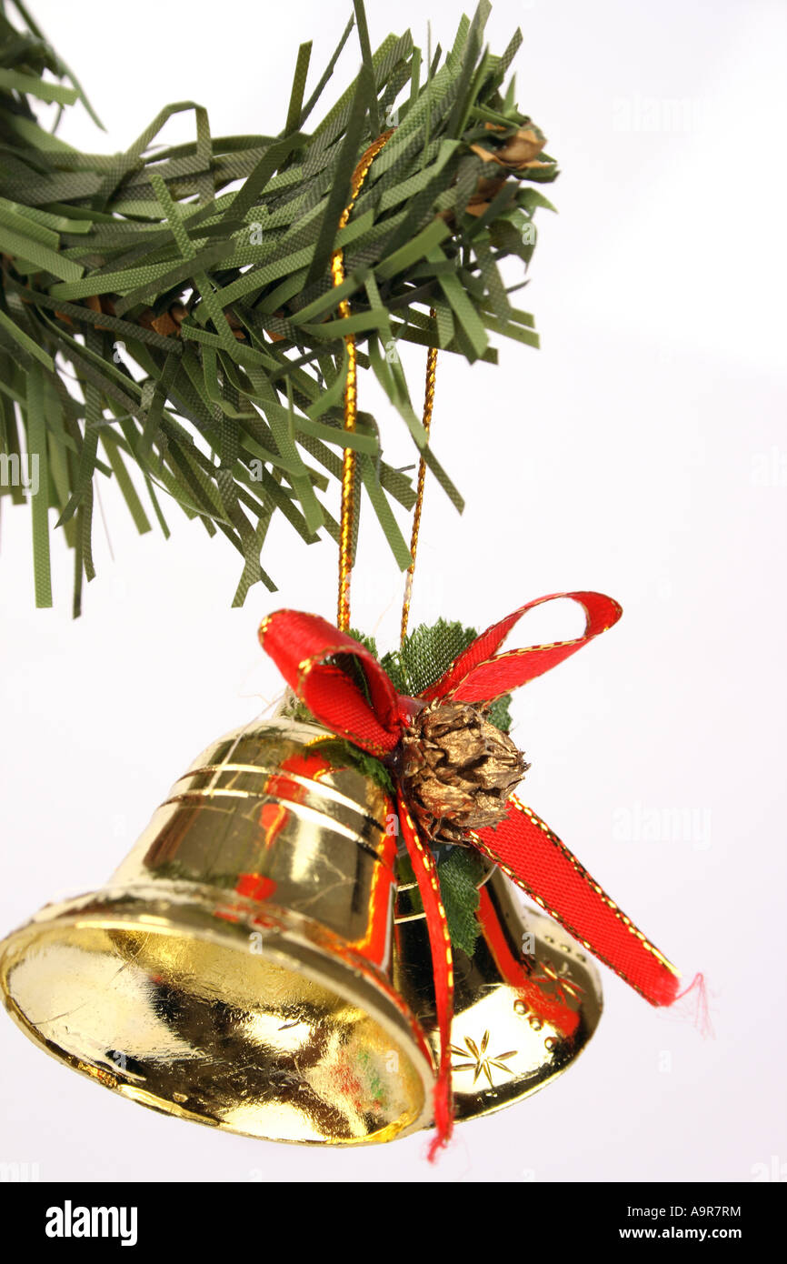 Christmas bells close up Stock Photo - Alamy