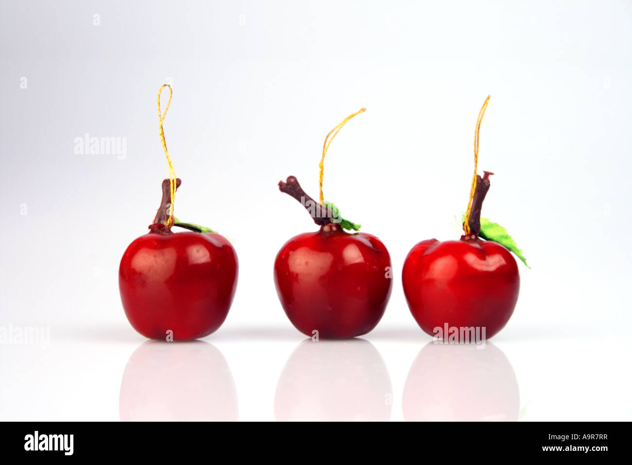 Three decorated apples Stock Photo - Alamy