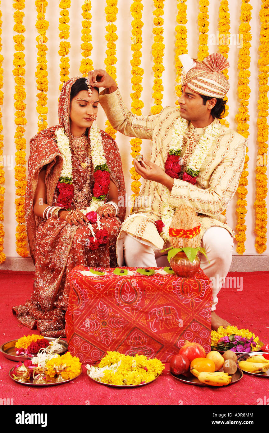 Indian marriage ceremony Stock Photo - Alamy