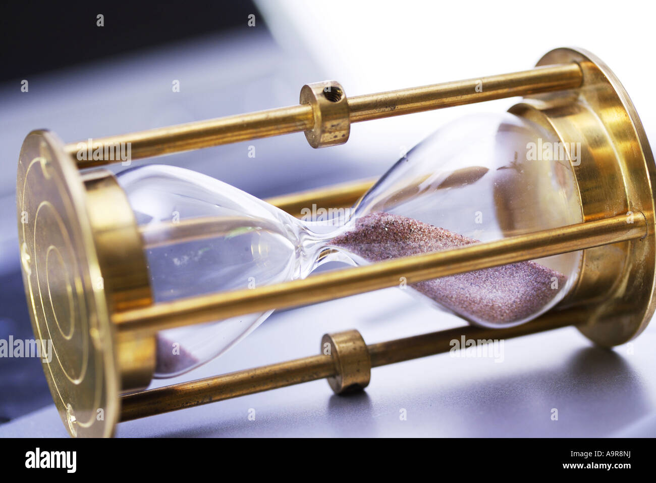 Close up of an hour glass Stock Photo - Alamy