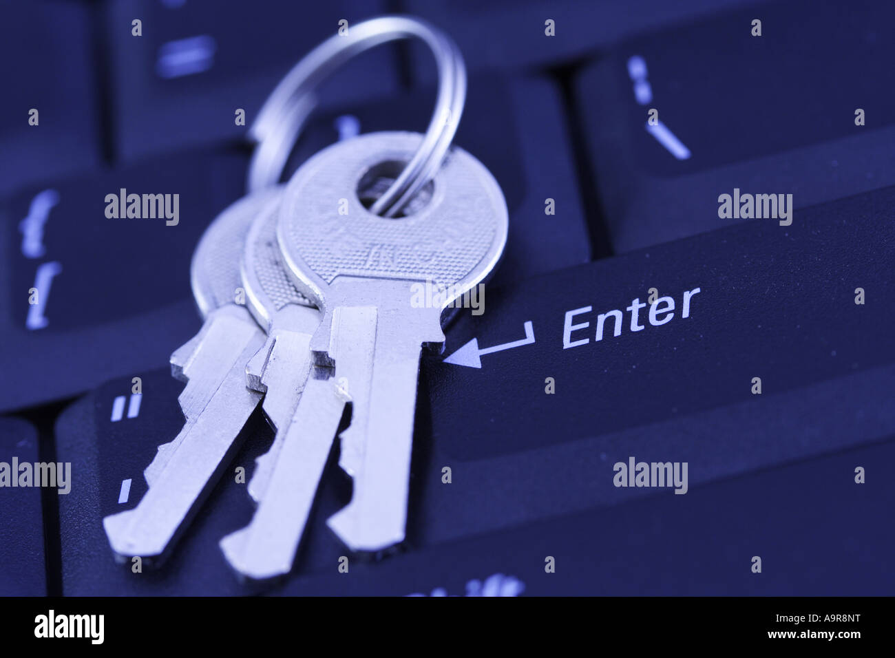 Close up shot of keys on top of a key board Stock Photo - Alamy