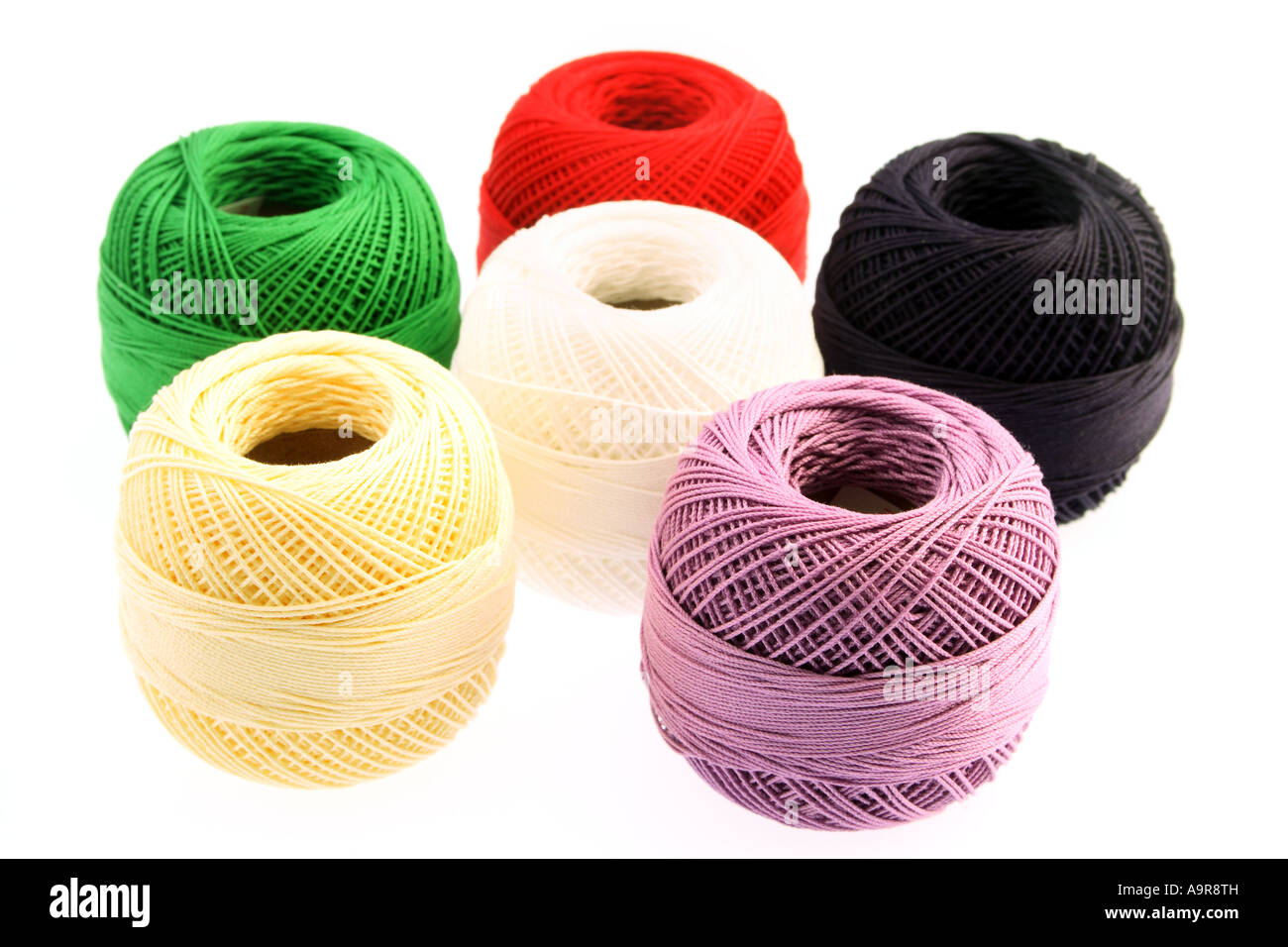 Close up of spools of thread Stock Photo - Alamy