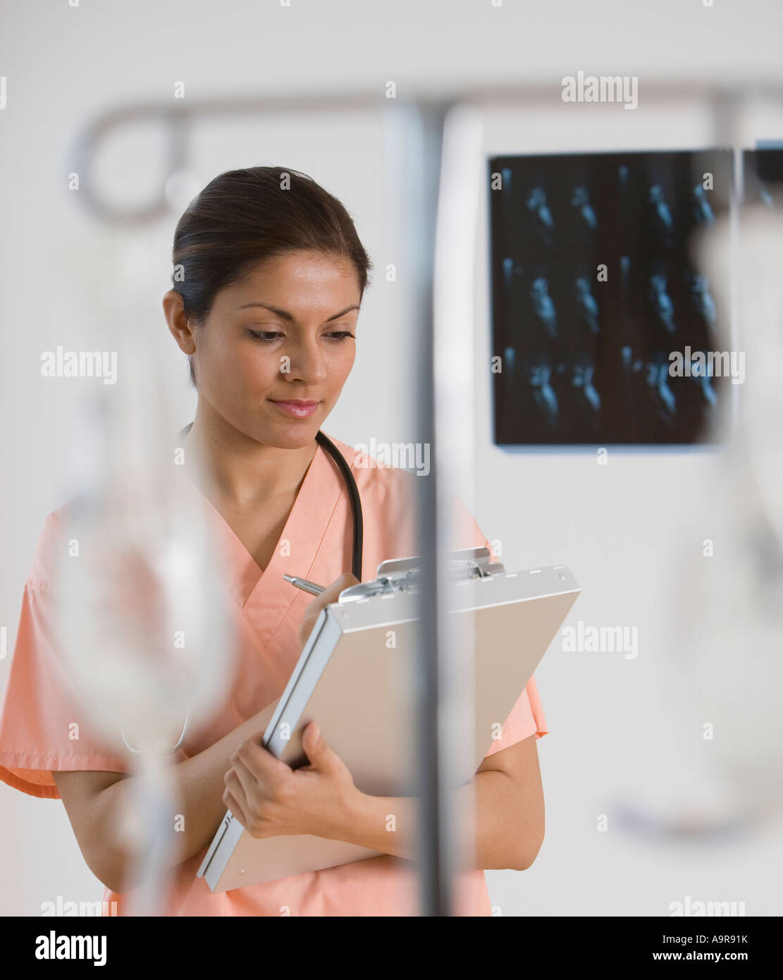 Serious young indian woman doctor hi-res stock photography and images ...