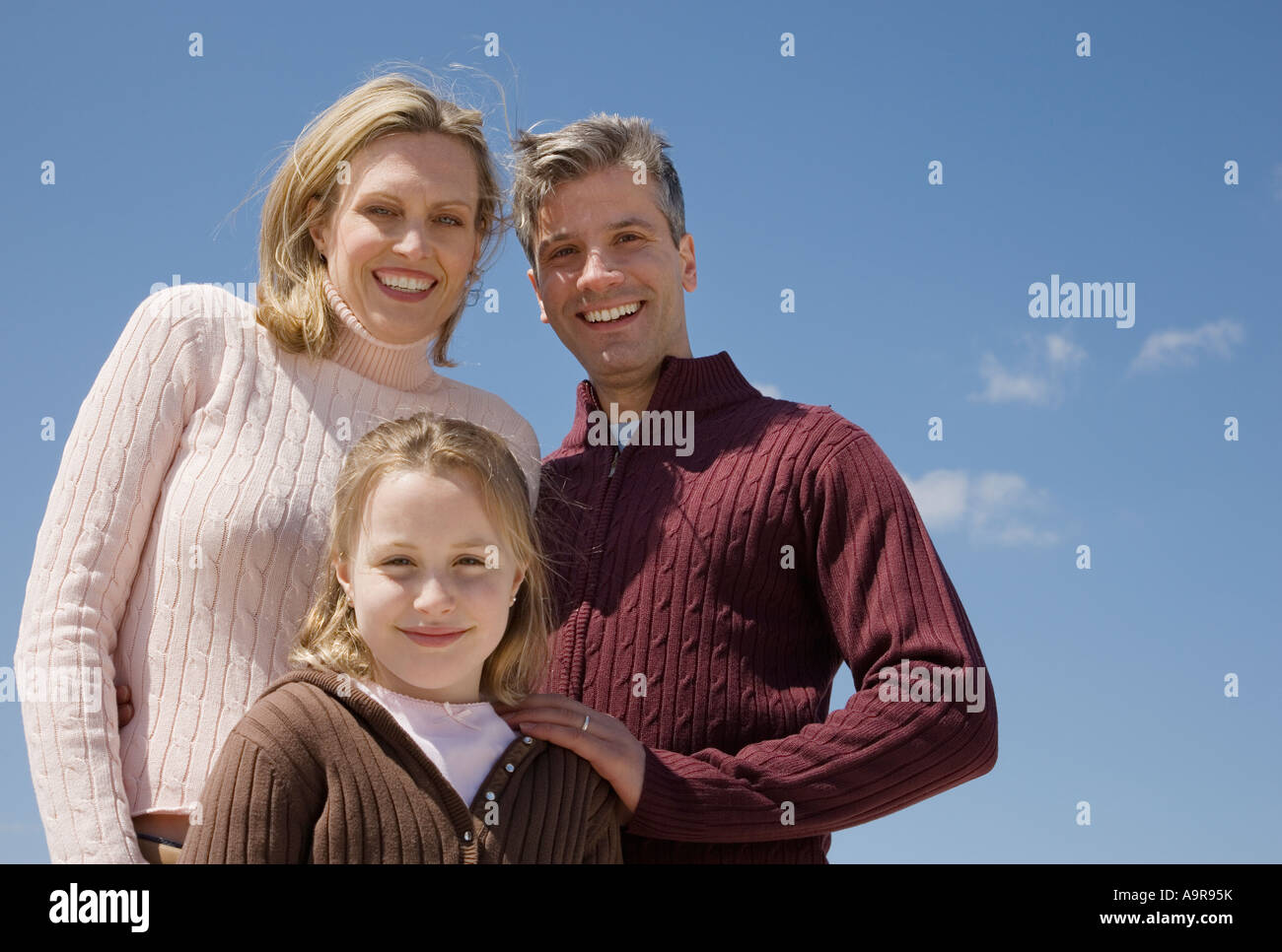 Negative family portrait hi-res stock photography and images - Alamy
