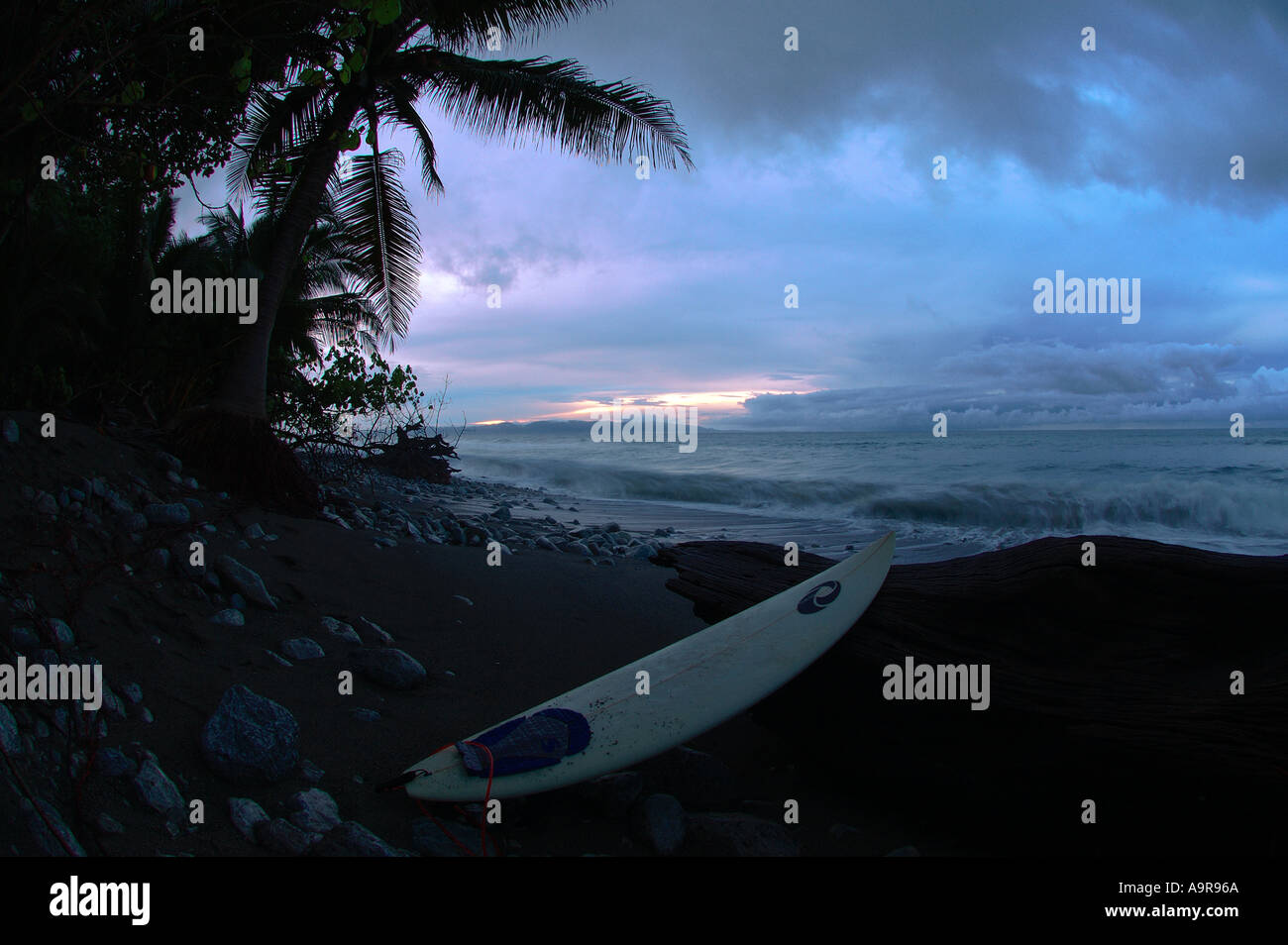 The Crack surf break Matapalo The Osa peninsula Costa Rica Stock Photo ...