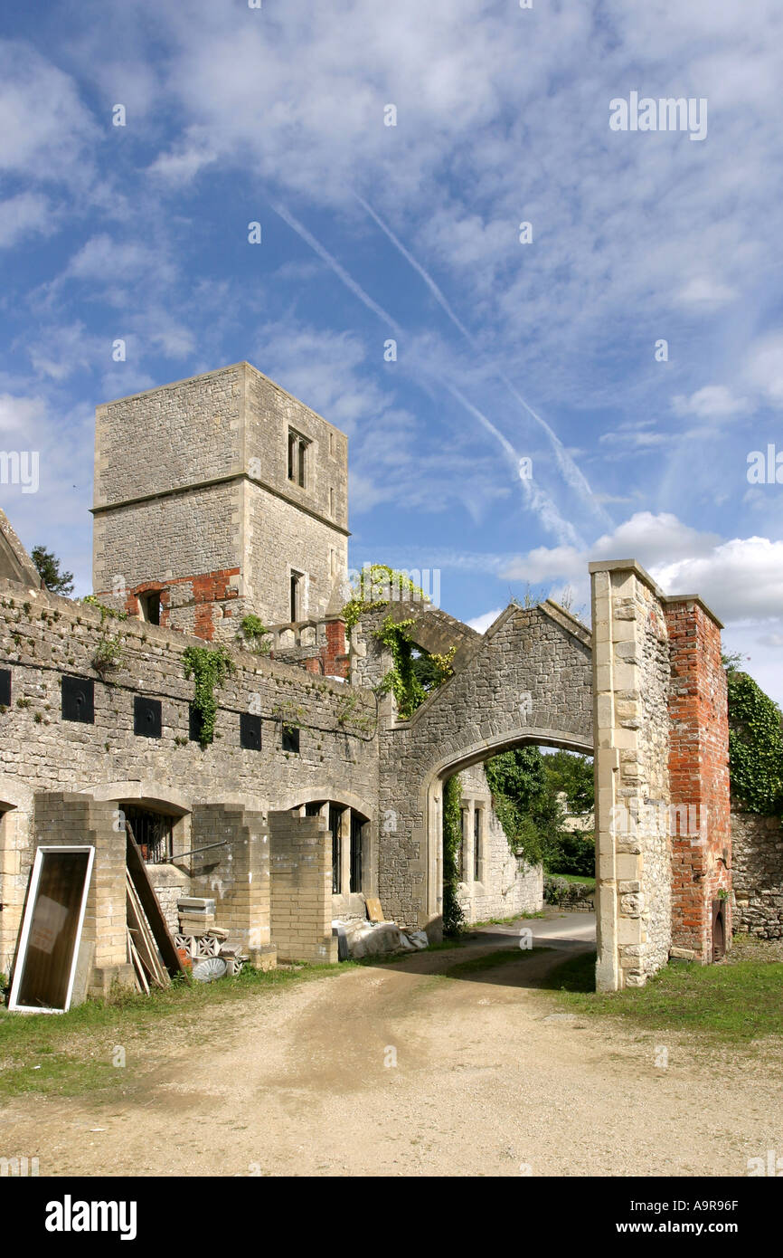 The ruins of Blunsdon House destroyed by fire around the turn of the ...