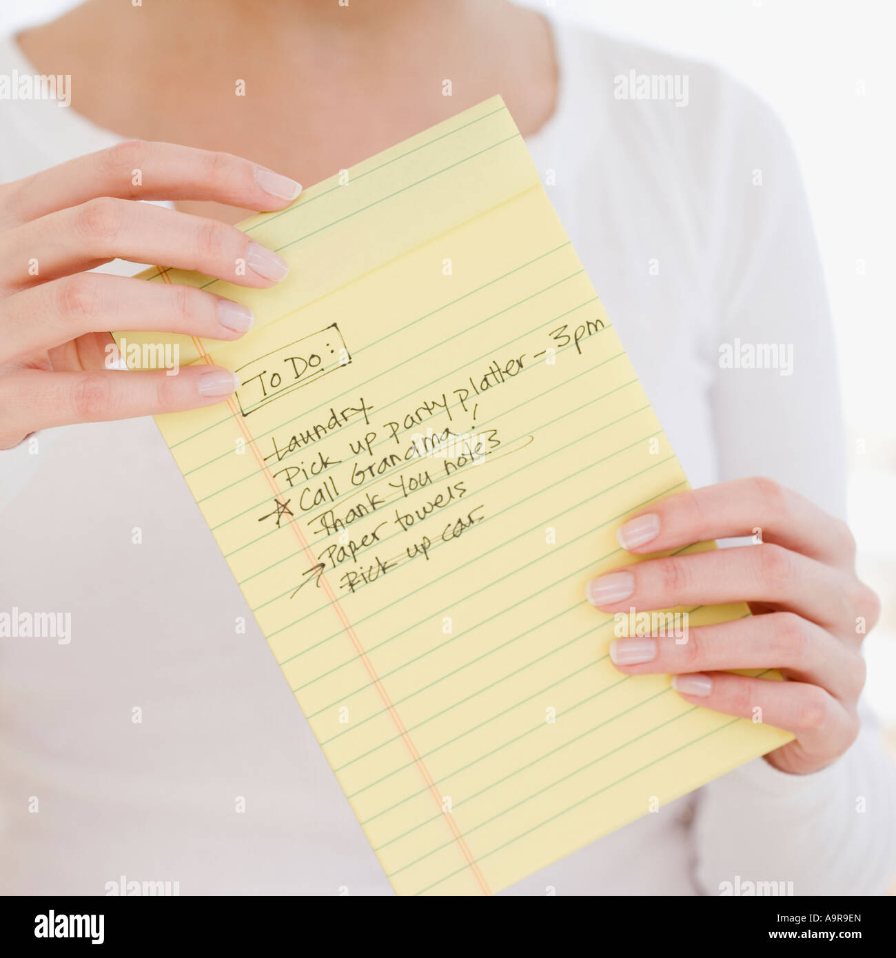Woman remembering schedule planning hi-res stock photography and images ...