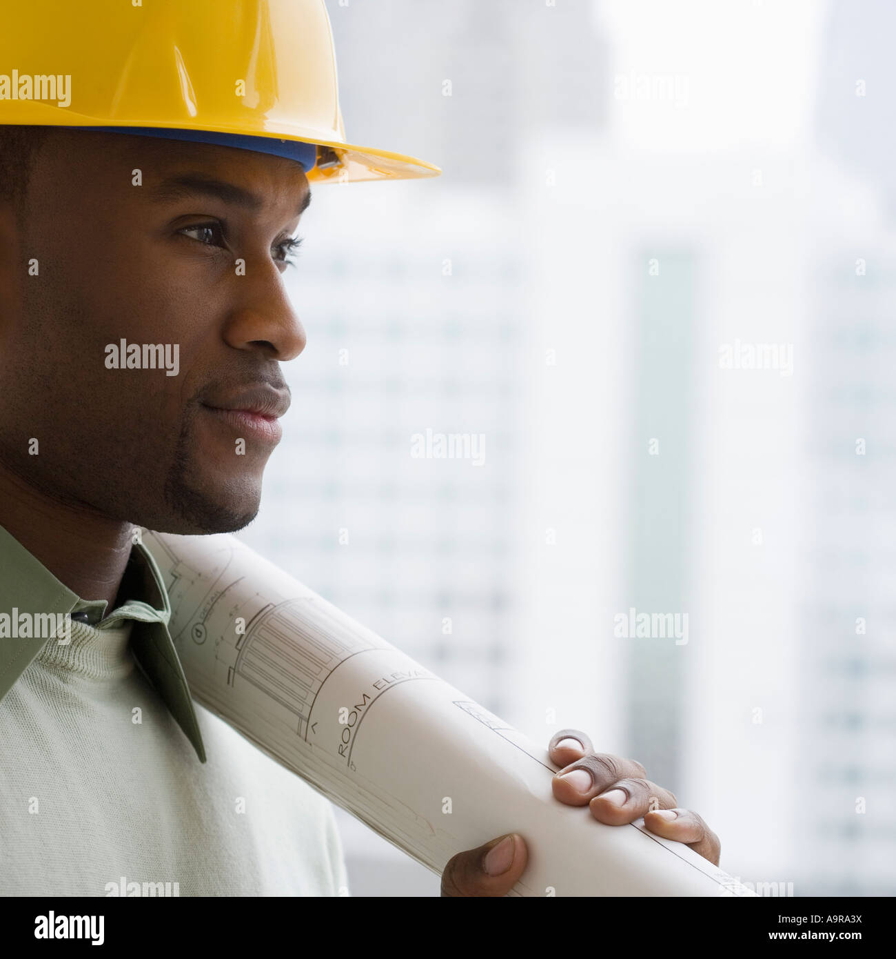 Man with hard hat hi-res stock photography and images - Alamy