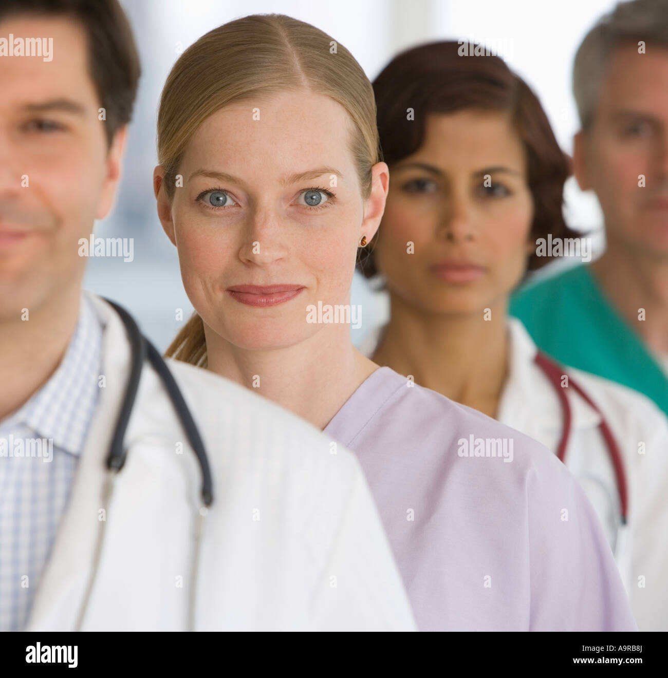 Row of medical professionals Stock Photo - Alamy