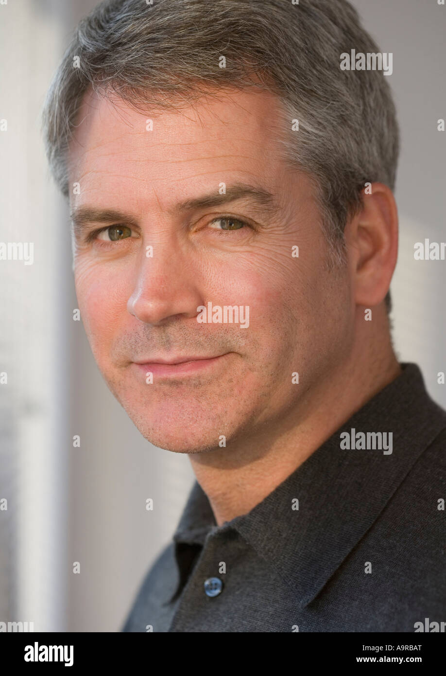 Close up of middle aged man Stock Photo - Alamy
