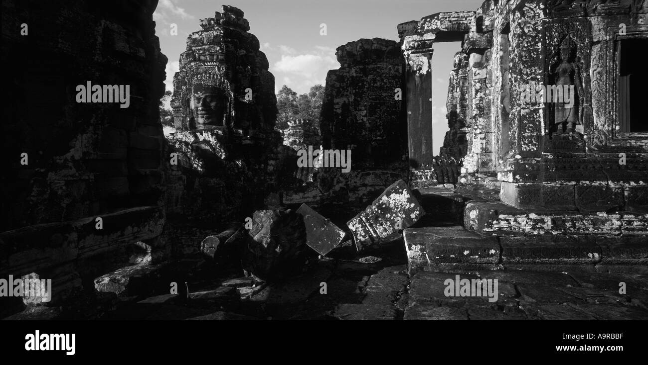 Face towers on the upper terrace of the Bayon one of the principal ...