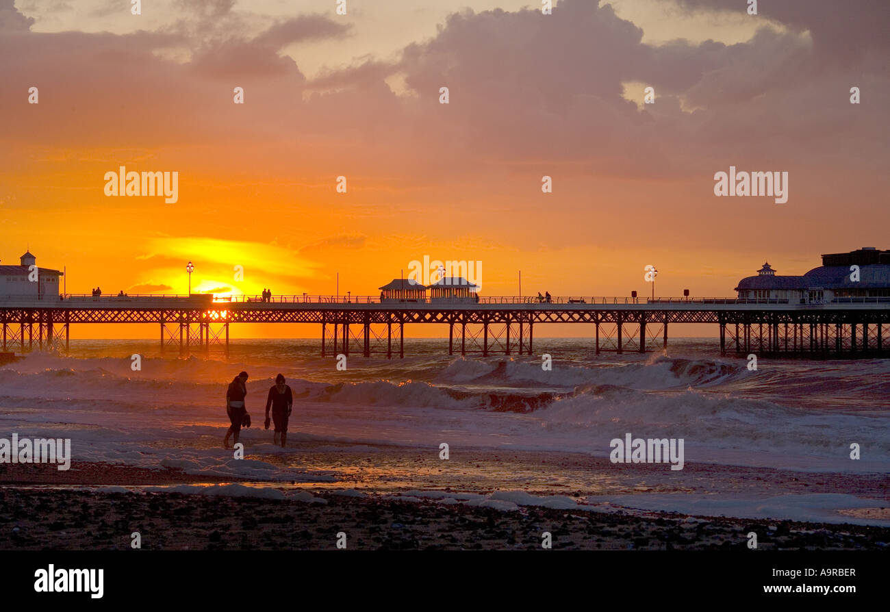 Cromer Pier Norfolk at Sunset Stock Photo - Alamy