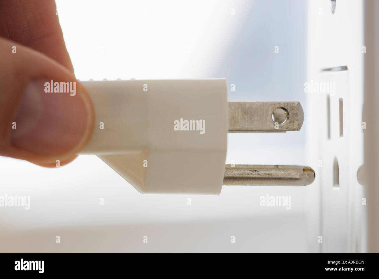 Close up man plugging power hi-res stock photography and images - Alamy