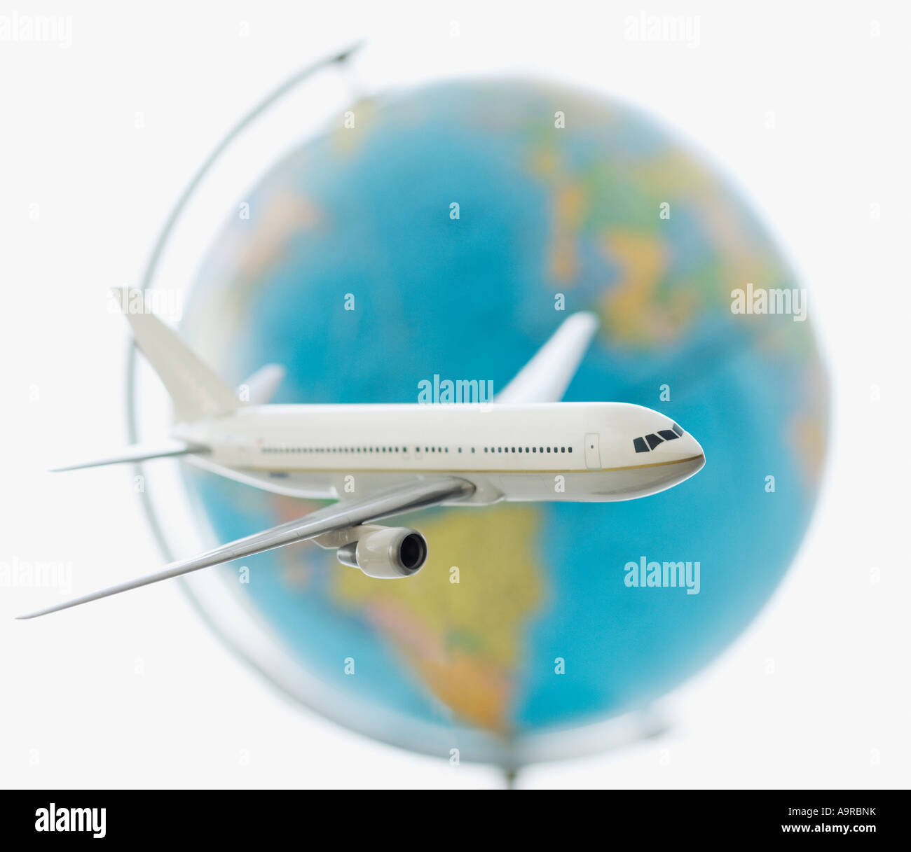 Globe and plane hi-res stock photography and images - Alamy
