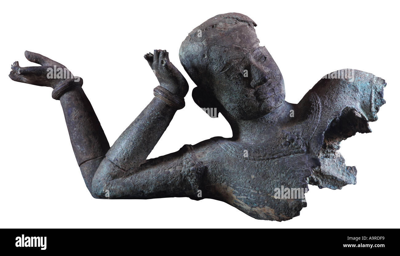 Reclining Vishnu The remains of the giant bronze statue of Vishnu ...