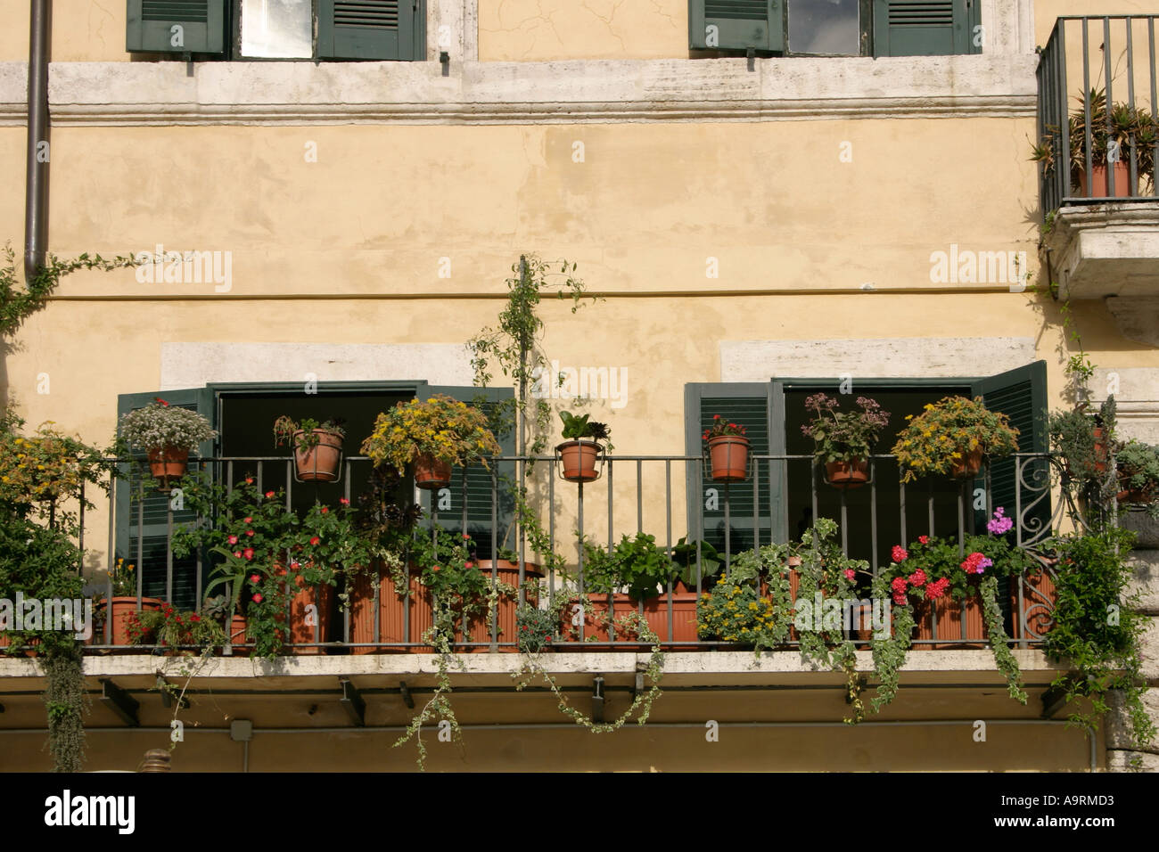 Balcony in rome hi-res stock photography and images - Alamy