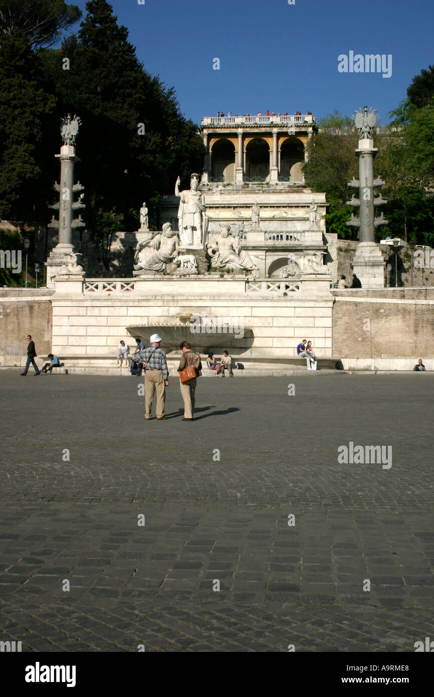 Piazza del Popolo Rome in Italy Stock Photo - Alamy
