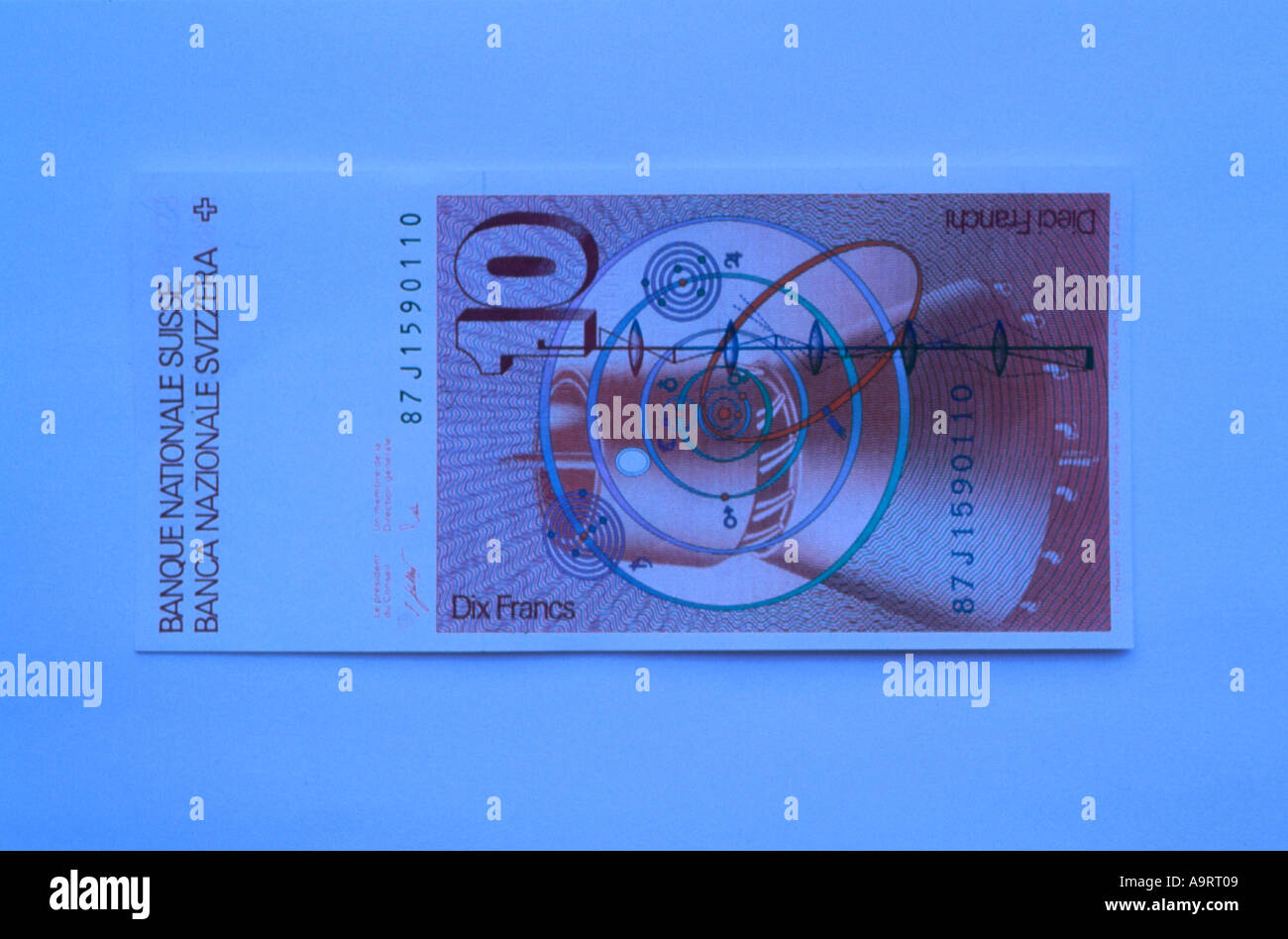 Swiss 10 Franc note Switzerland Stock Photo - Alamy