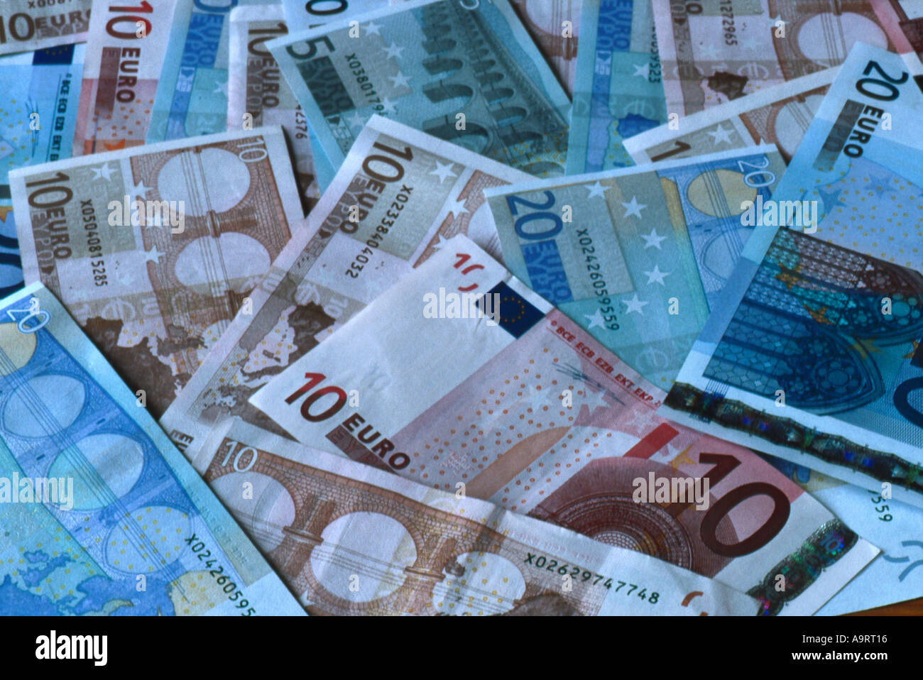 Euros notes printed hi-res stock photography and images - Alamy