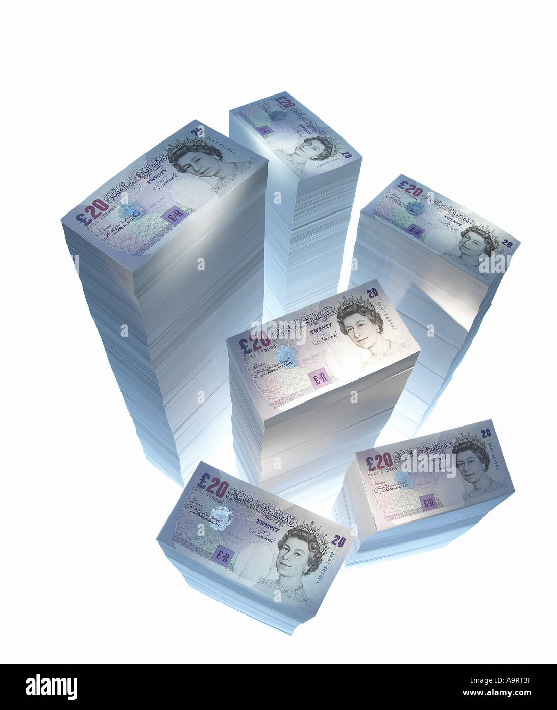 Stacks british currency notes hi-res stock photography and images - Alamy