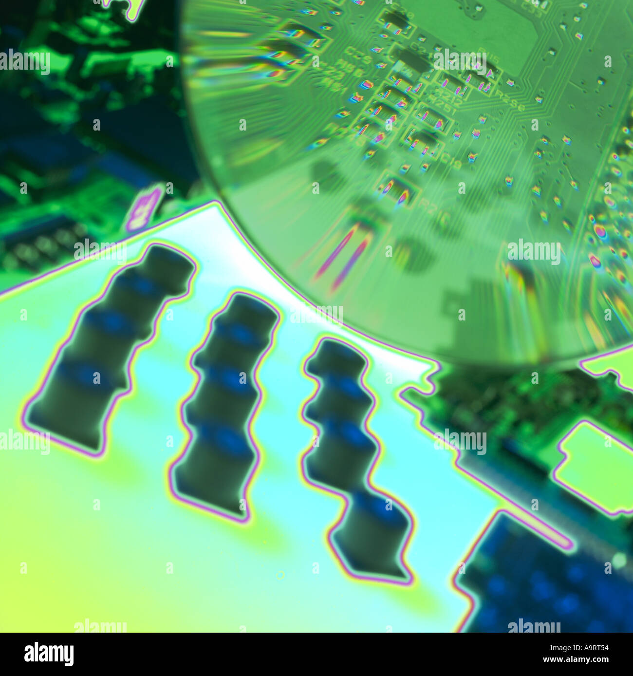 Abstract circuit board Stock Photo - Alamy