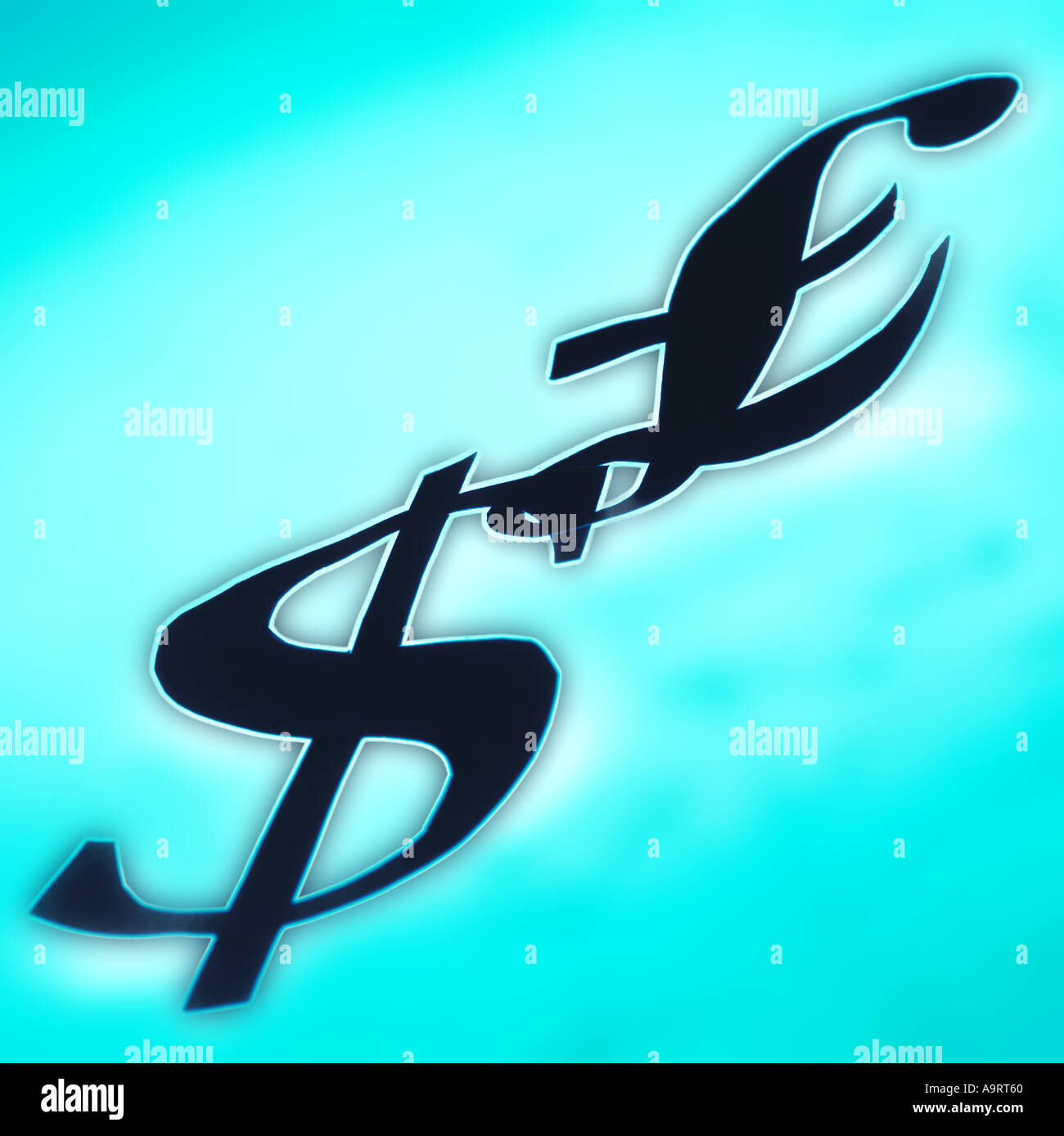 Dollar and Sterling signs Stock Photo - Alamy