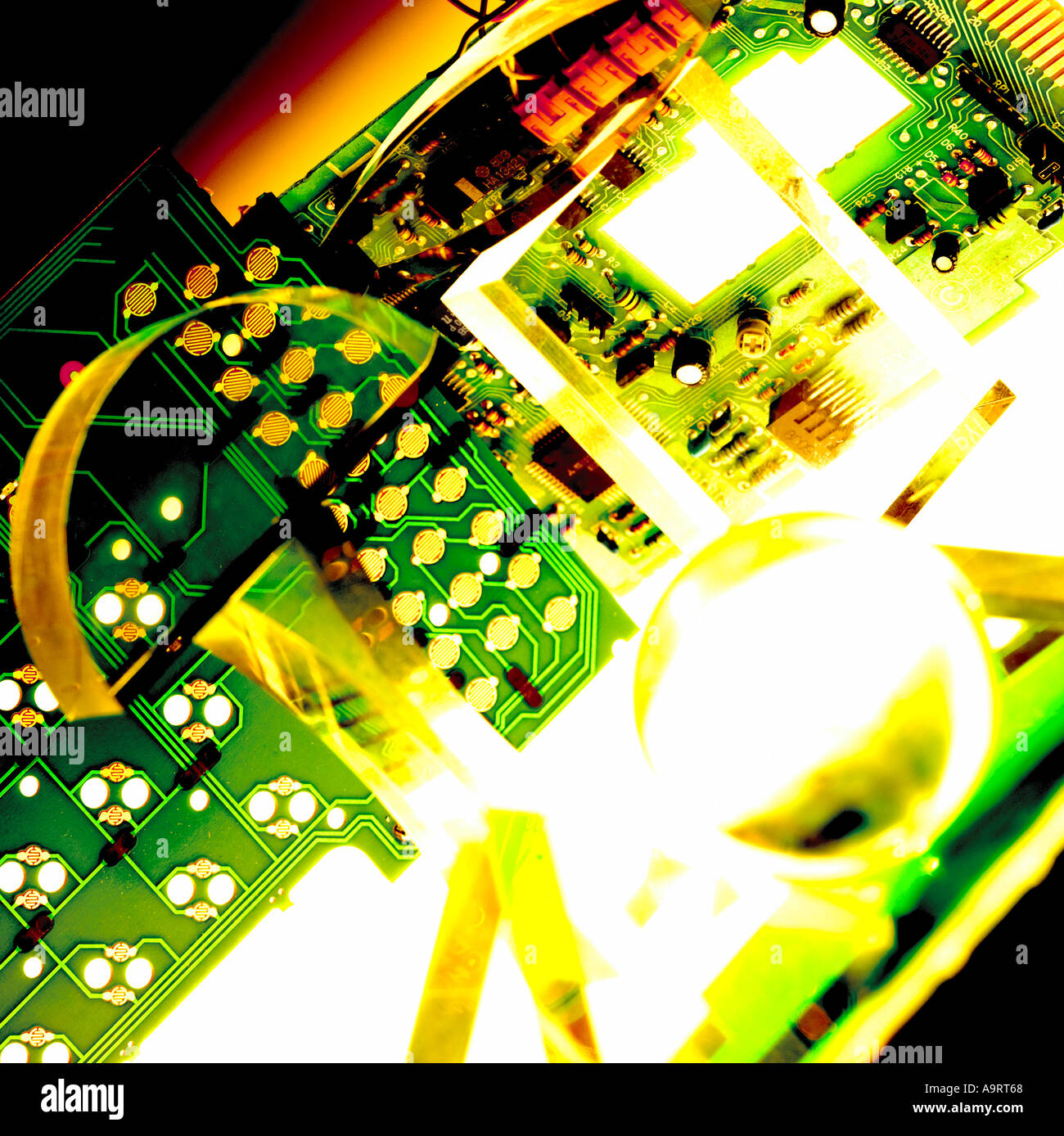 Abstract circuit board Stock Photo - Alamy