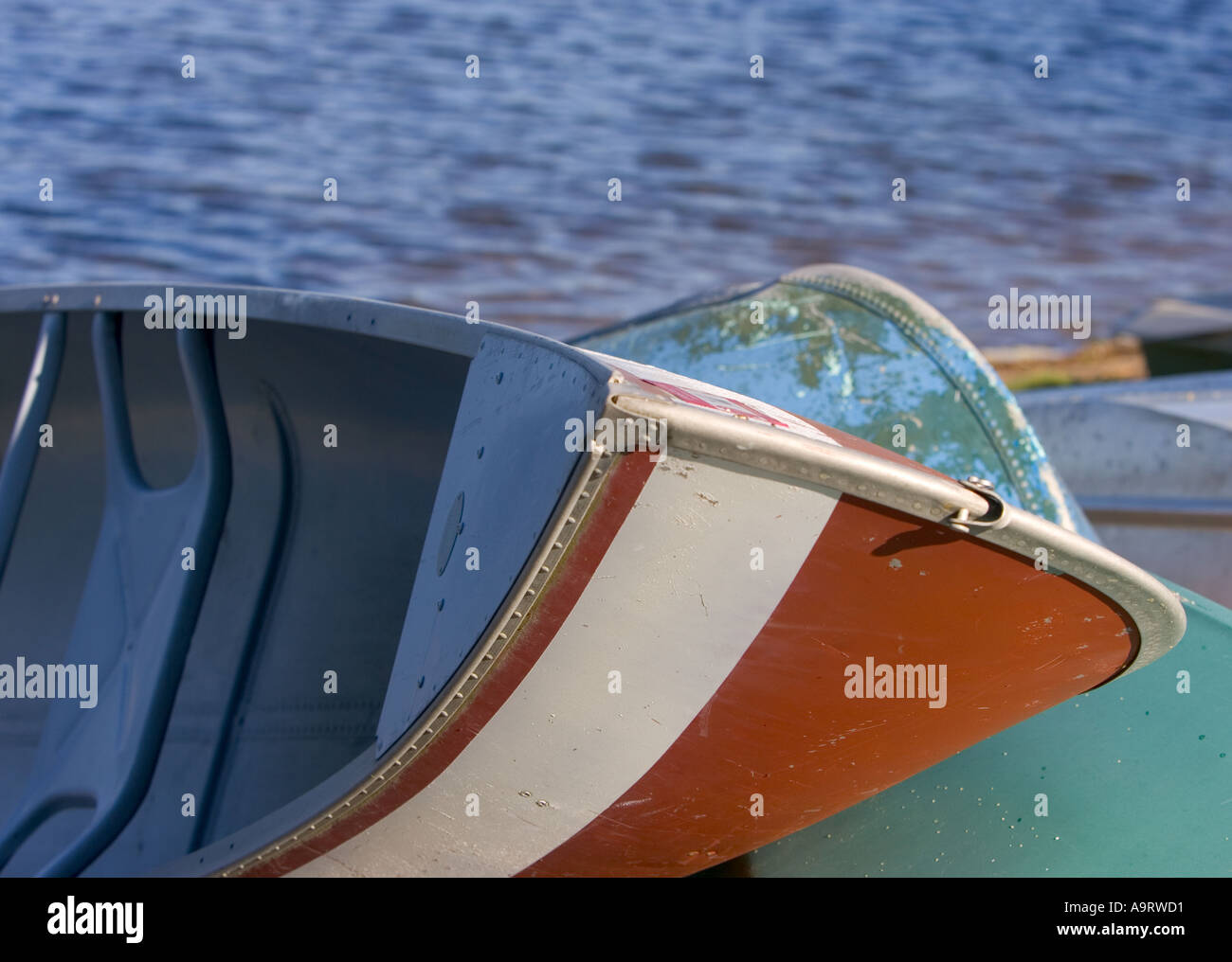 Empty canoe hi-res stock photography and images - Alamy