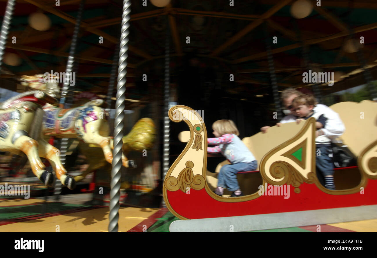 The Steam driven Victorian Carousel at Blists Victorian Village at the ...