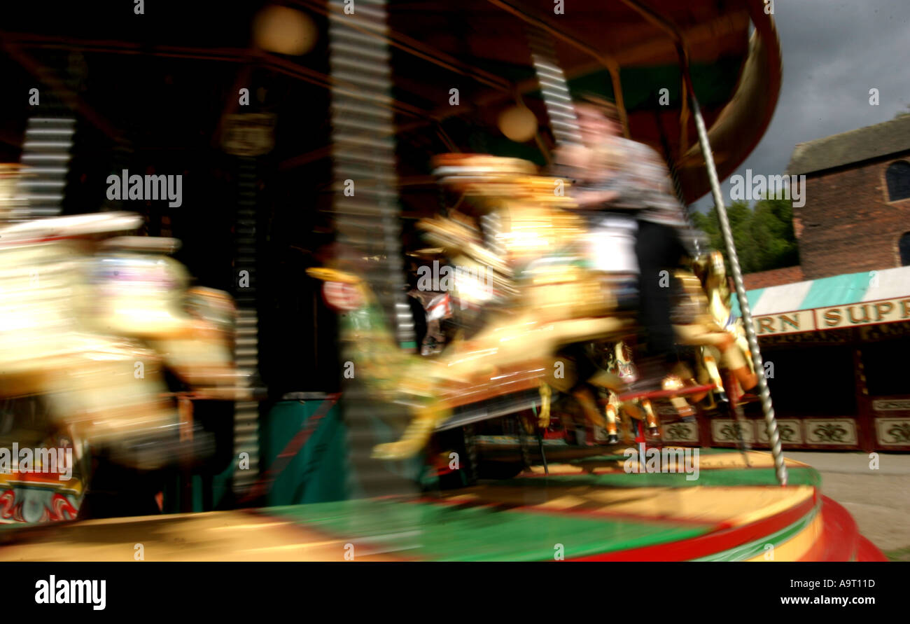 The Steam driven Victorian Carousel at Blists Victorian Village at the ...