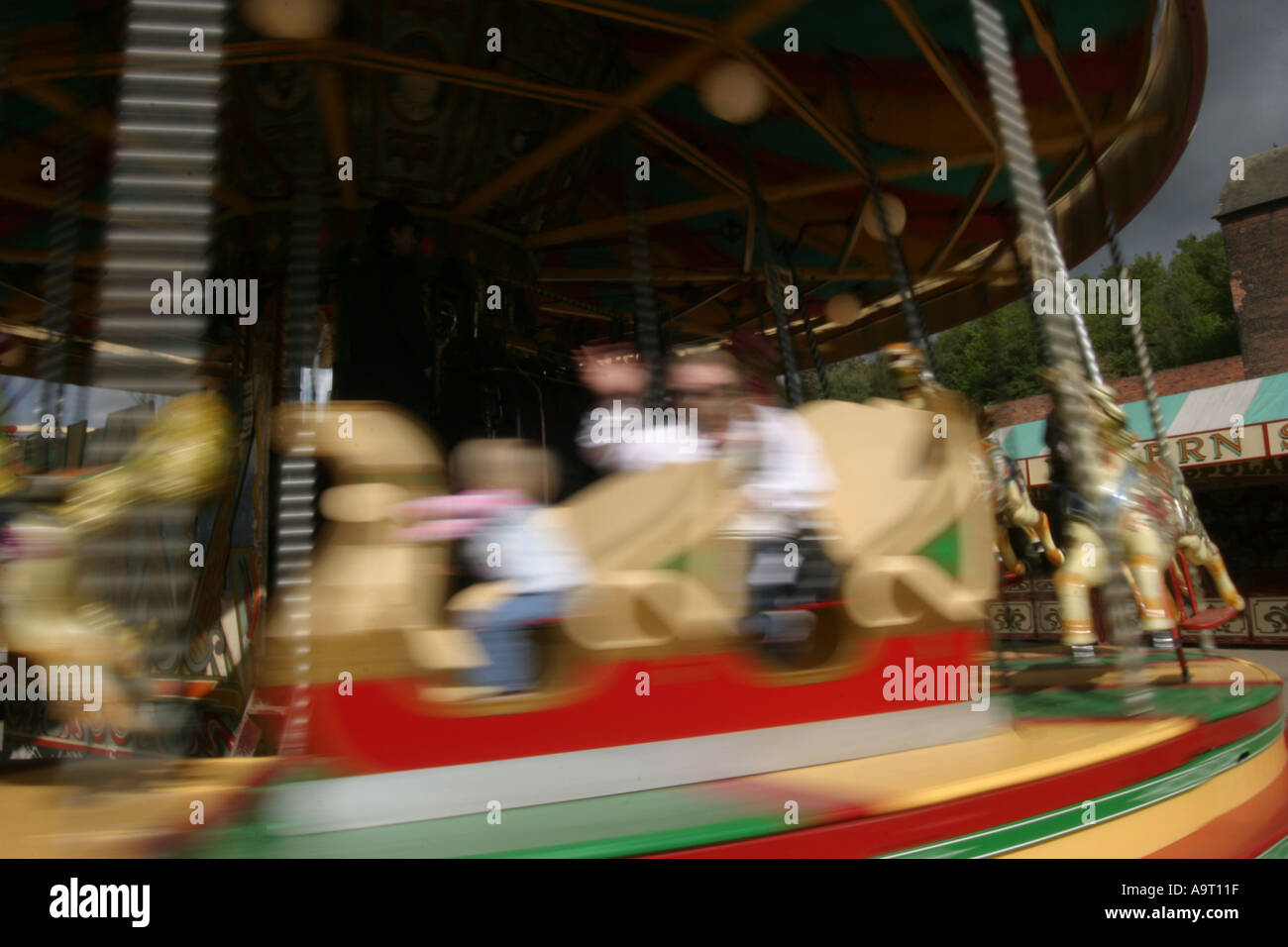 The Steam driven Victorian Carousel at Blists Victorian Village at the ...