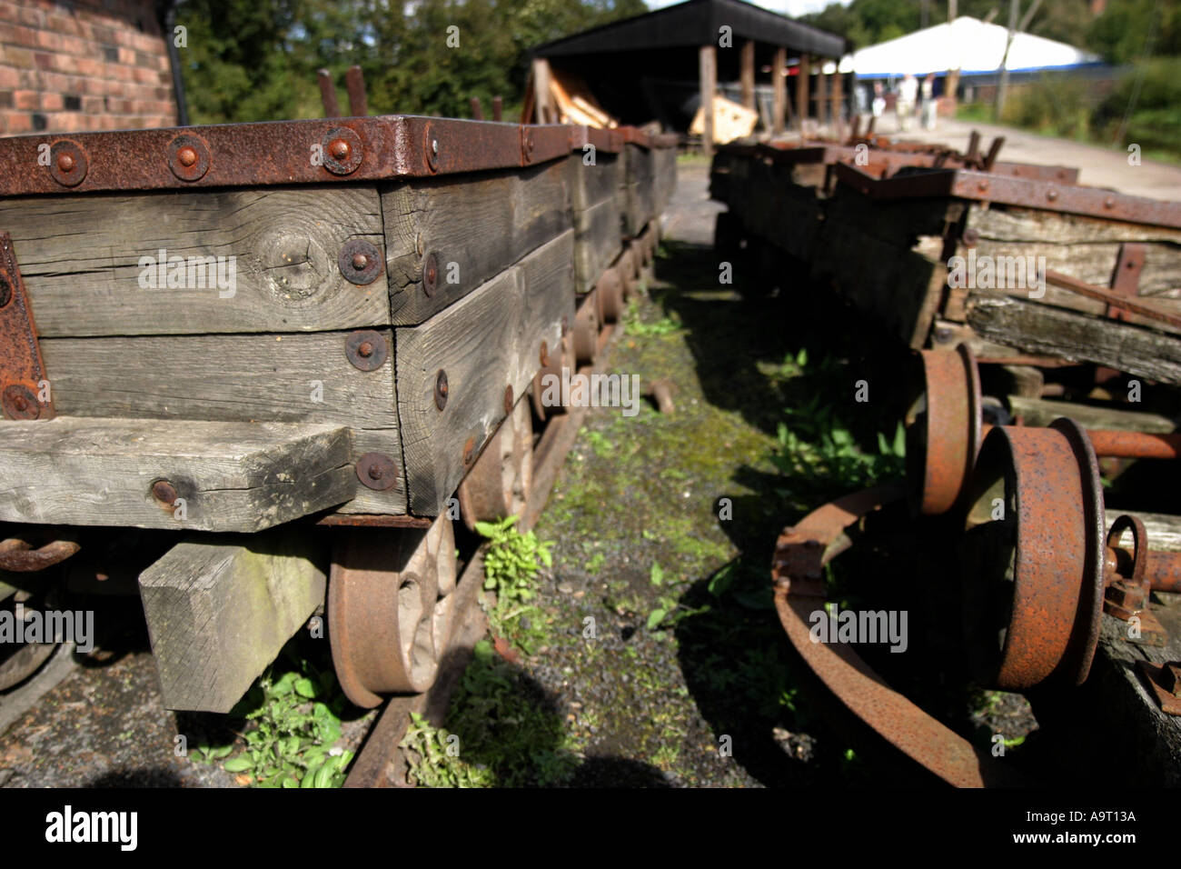 Abandoned railway carts Stock Photo - Alamy