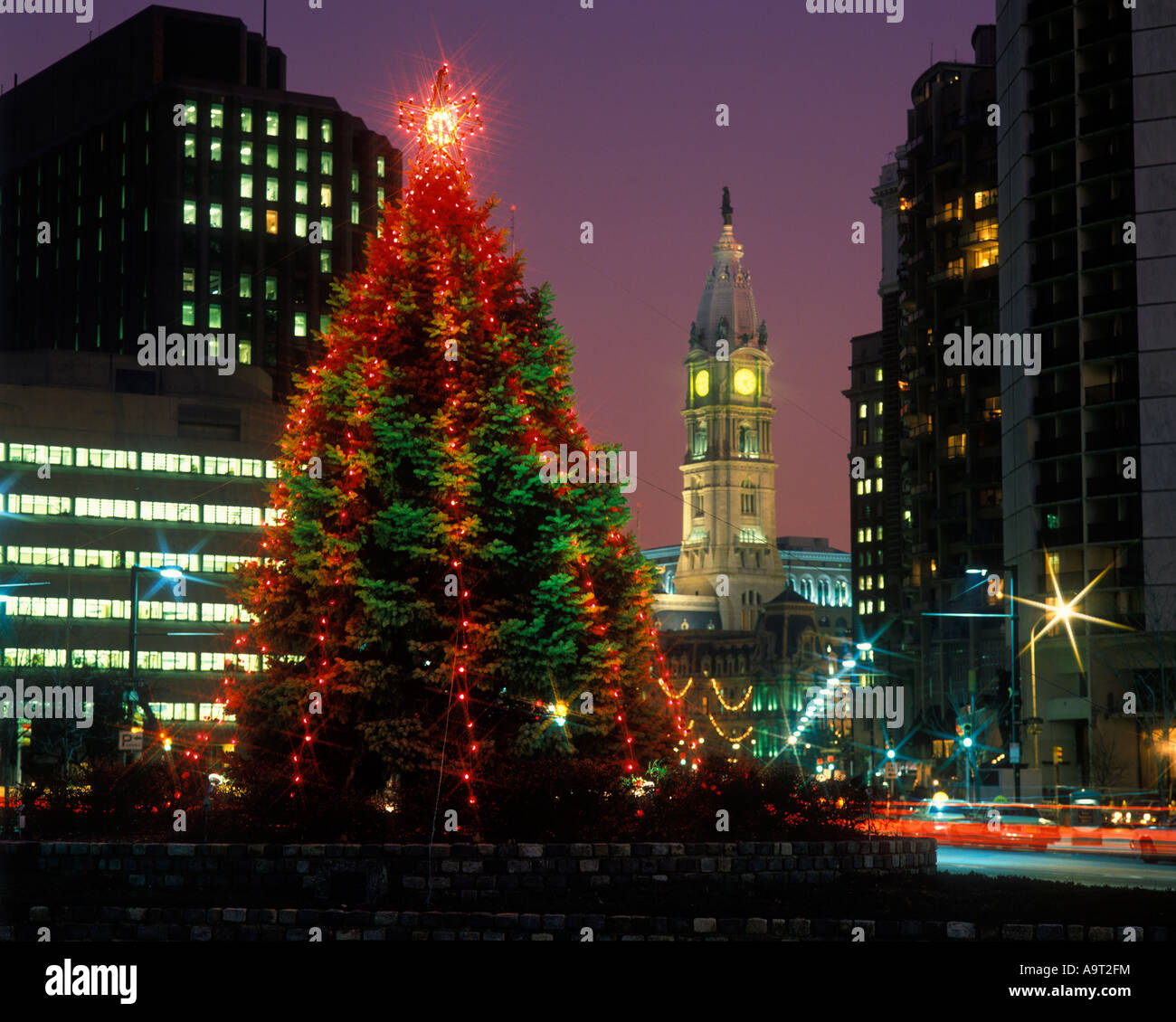 Philadelphia christmas lights hi-res stock photography and images - Alamy