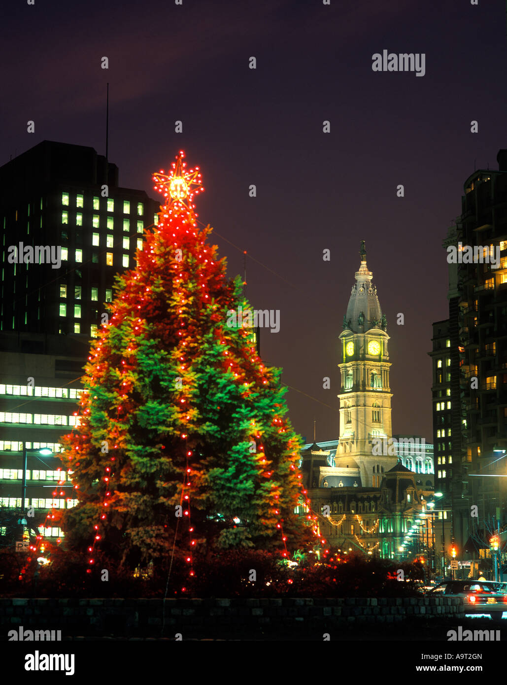 Philadelphia city hall winter hi-res stock photography and images - Alamy