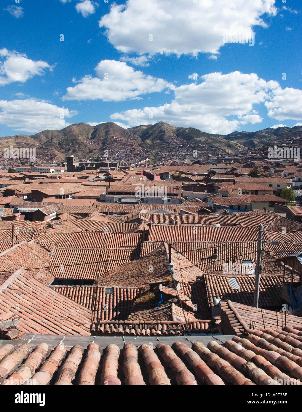 Roof tops in the Peruvian town of Cusco, Peru Stock Photo - Alamy