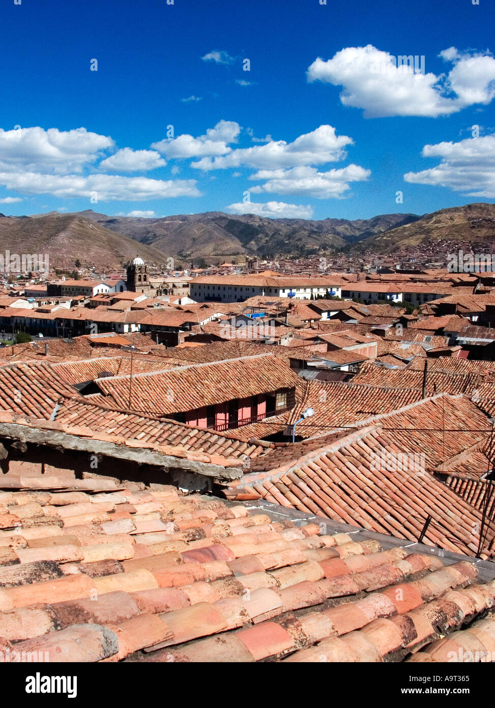 Roof tops in the Peruvian town of Cusco, Peru Stock Photo - Alamy