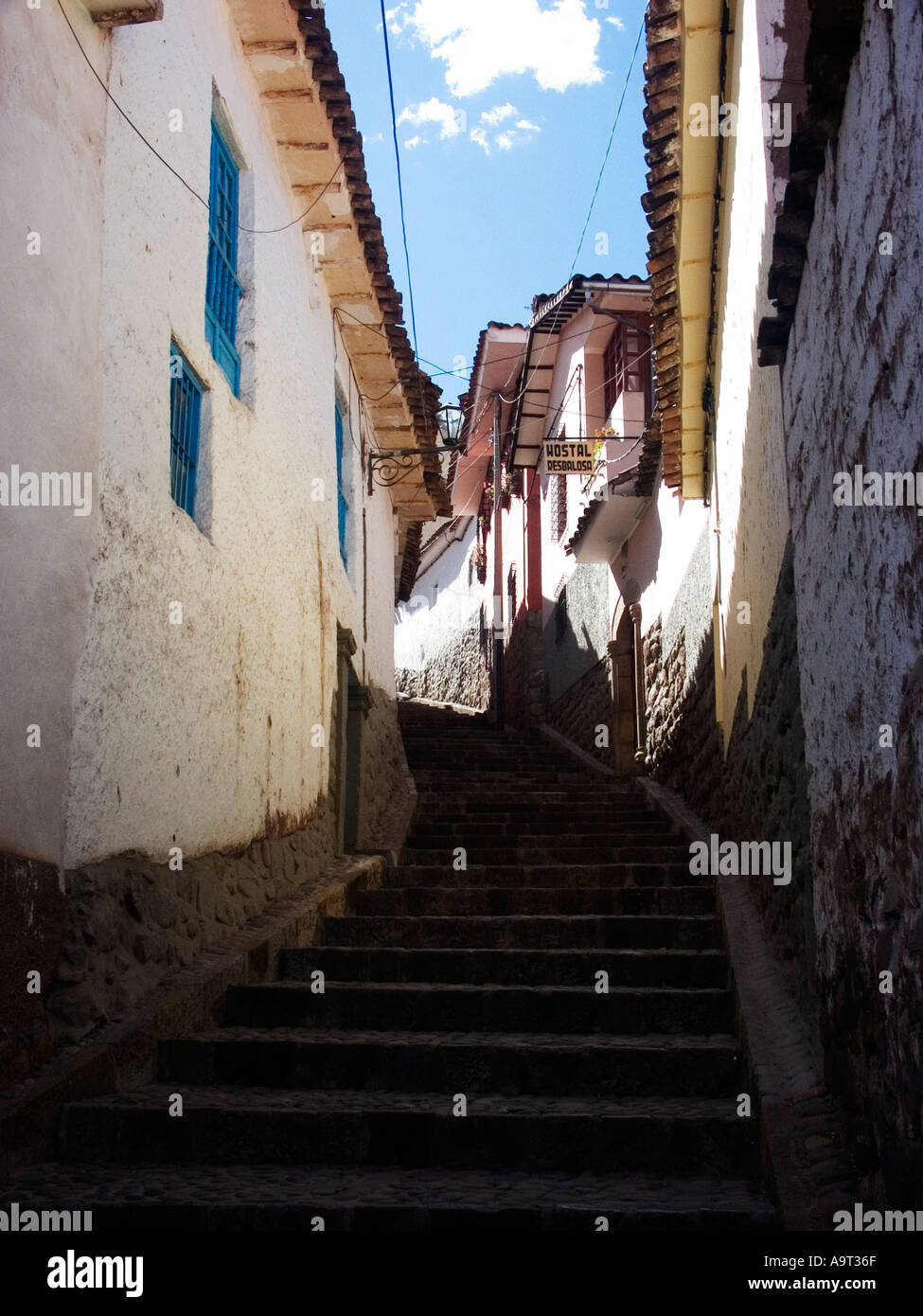 Narrow roads in Cusco, Peru Stock Photo - Alamy