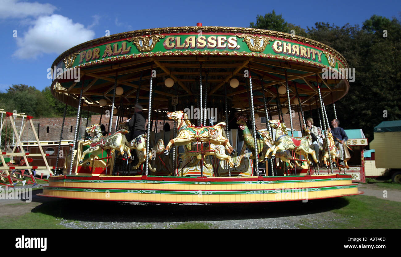 The Steam driven Victorian Carousel at Blists Victorian Village at the ...
