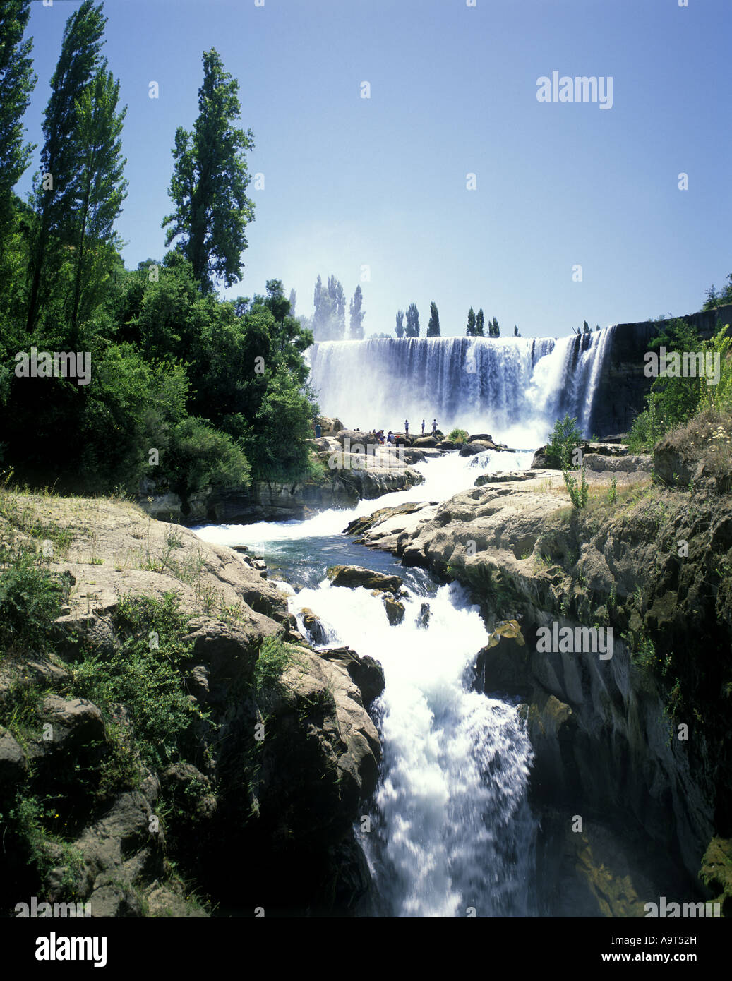 SALTO DEL LAJA WATERFALLS OCTAVA REGION VIII CHILE Stock Photo - Alamy