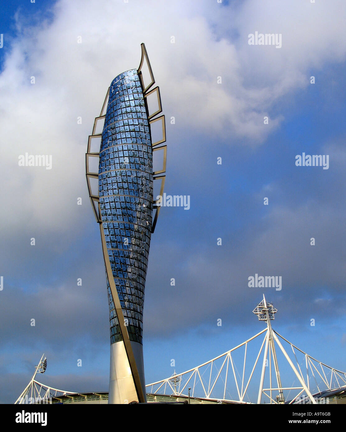 The Spirit of Sport monument next to the BWFC Stadium which has over ...