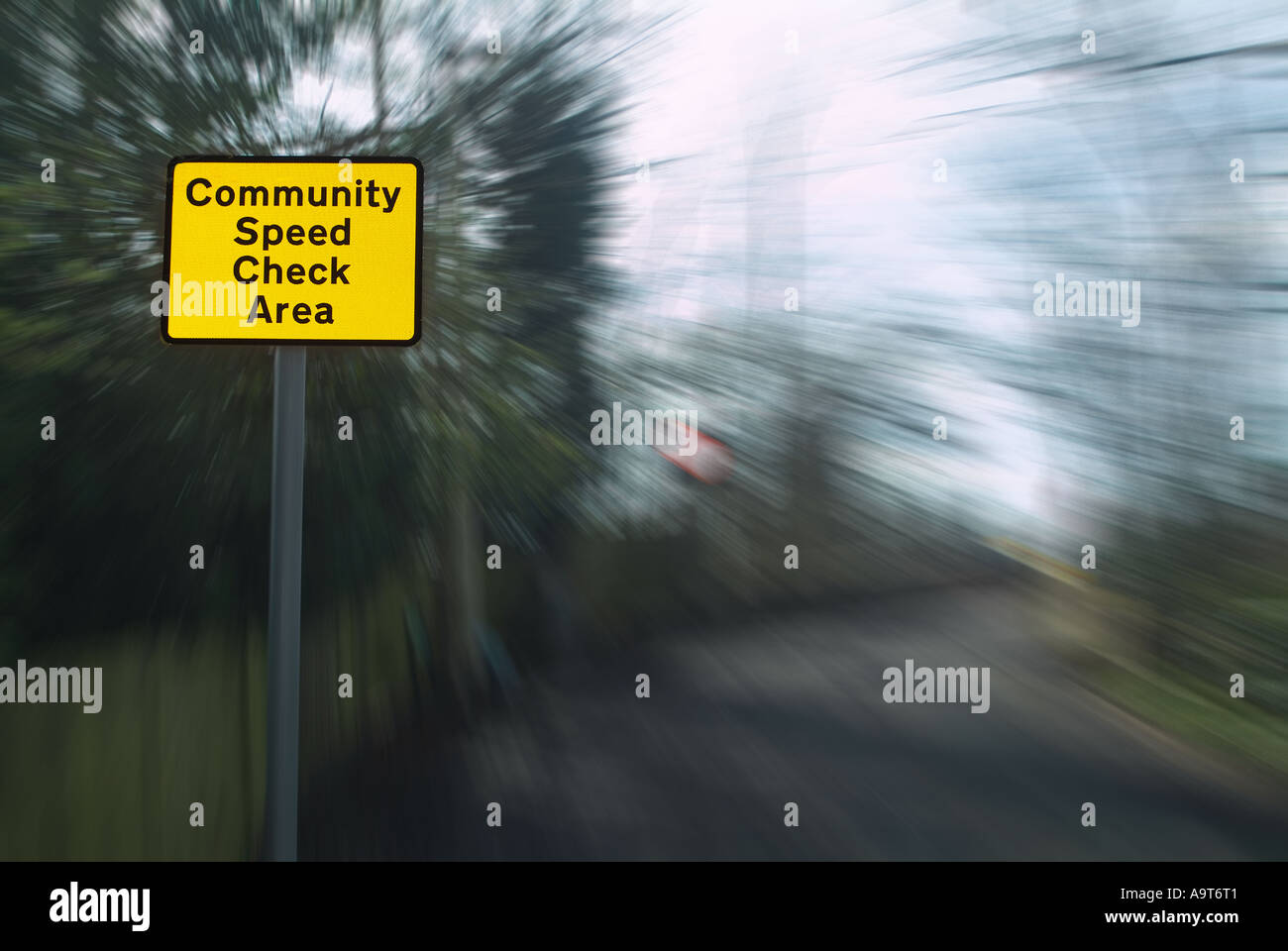 Community speed check area in Cheshire Stock Photo - Alamy
