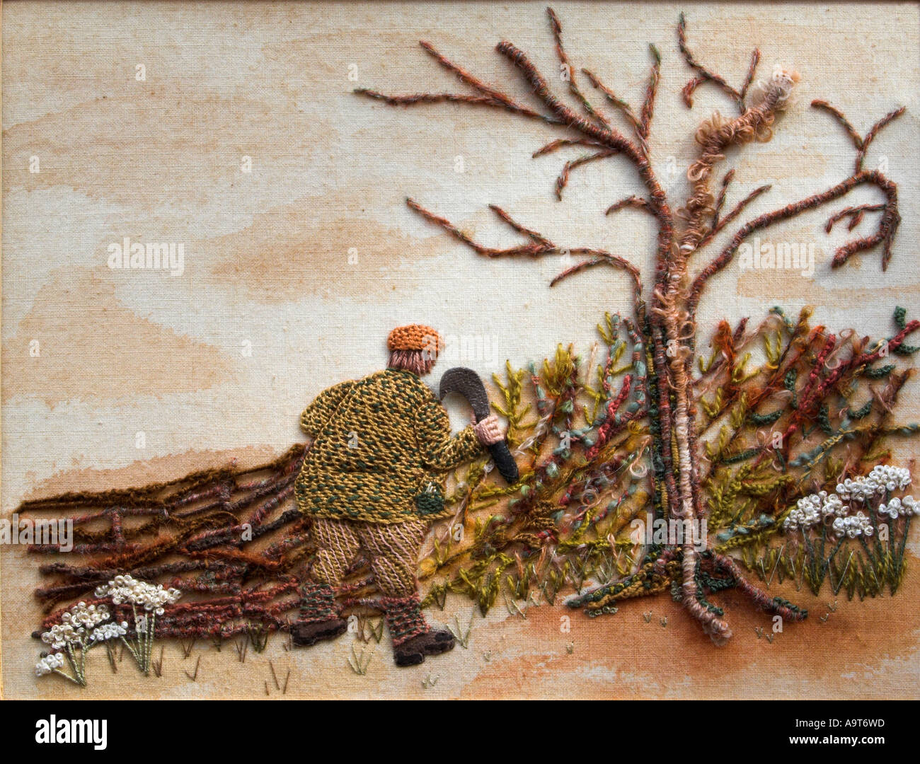 embroidery art needleowrk Stock Photo - Alamy